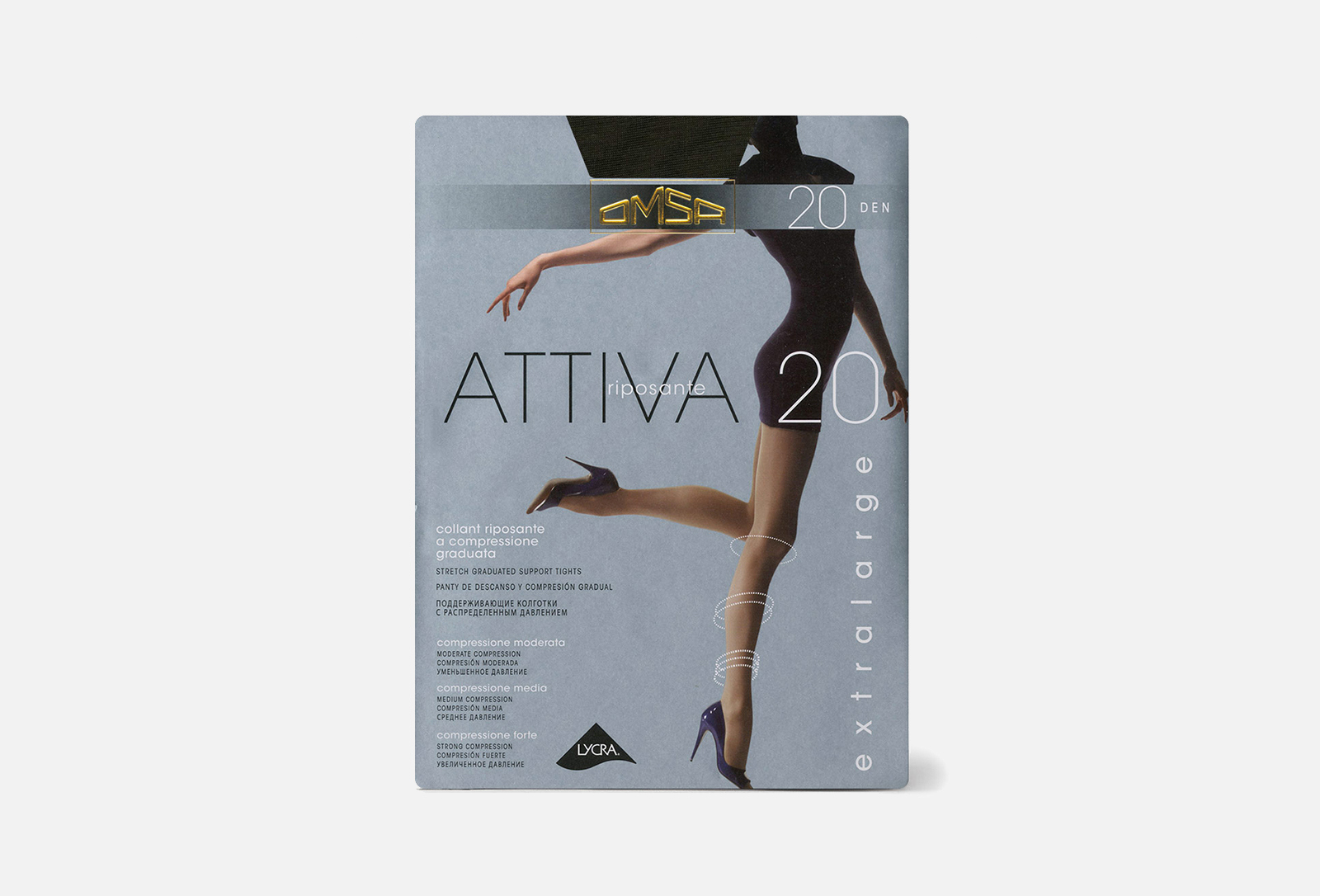 Omsa Колготки Attiva 20 den Fumo 6 купить в Москве