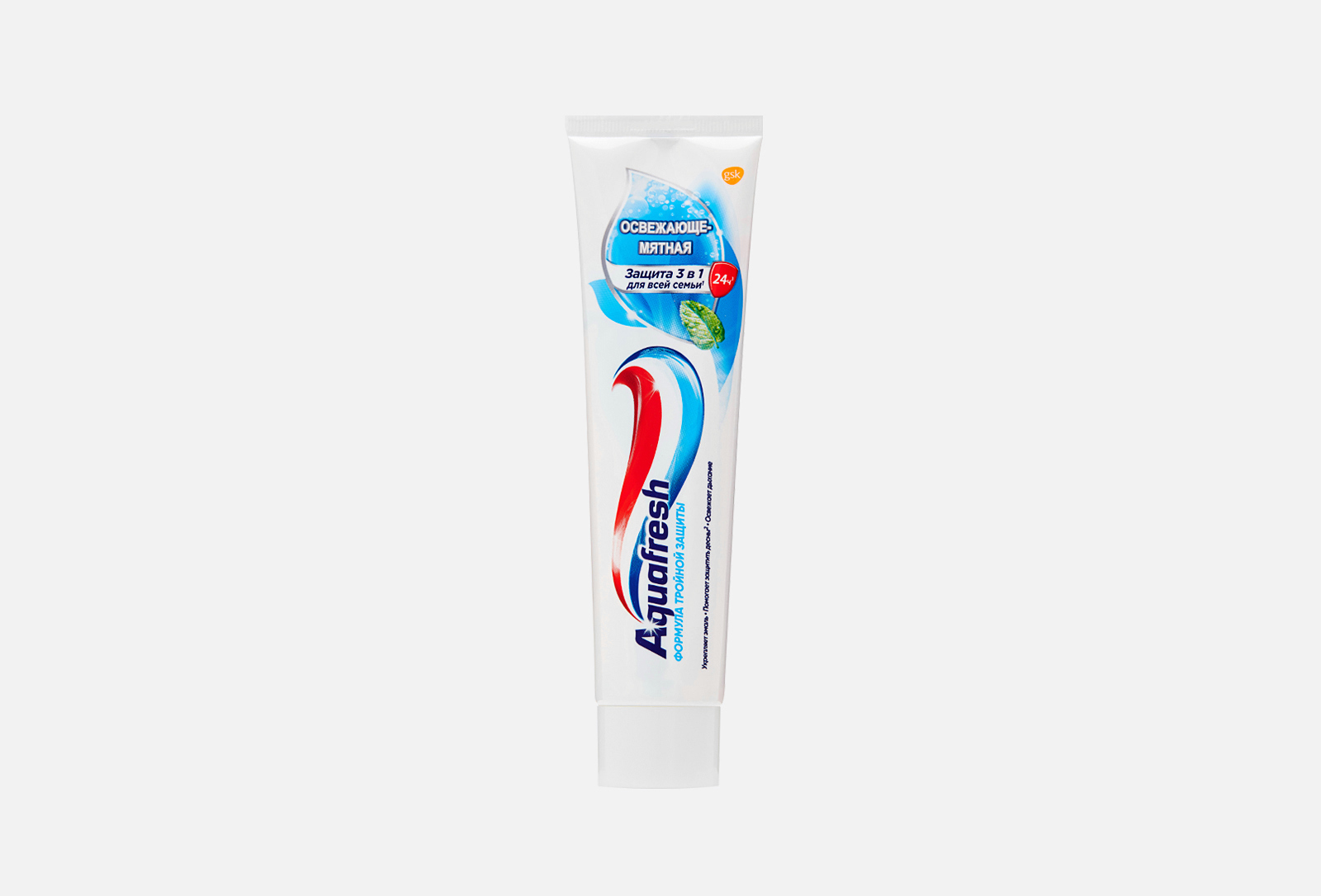 Aquafresh Зубная паста Освежающе-мятная 100 мл — купить, цена в Москве