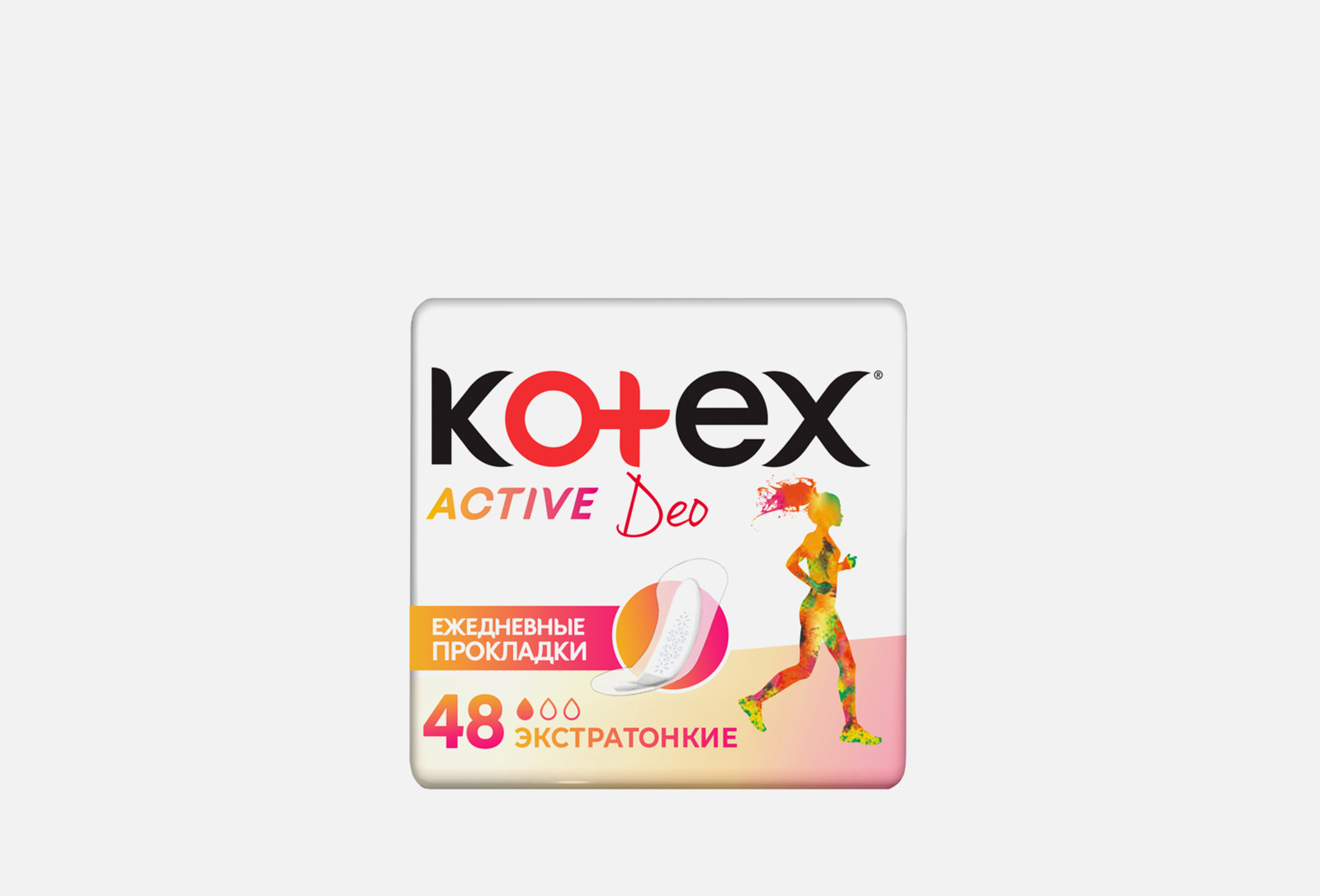 Kotex Ежедневные прокладки Active Deo 48 шт — купить, цена в Москве