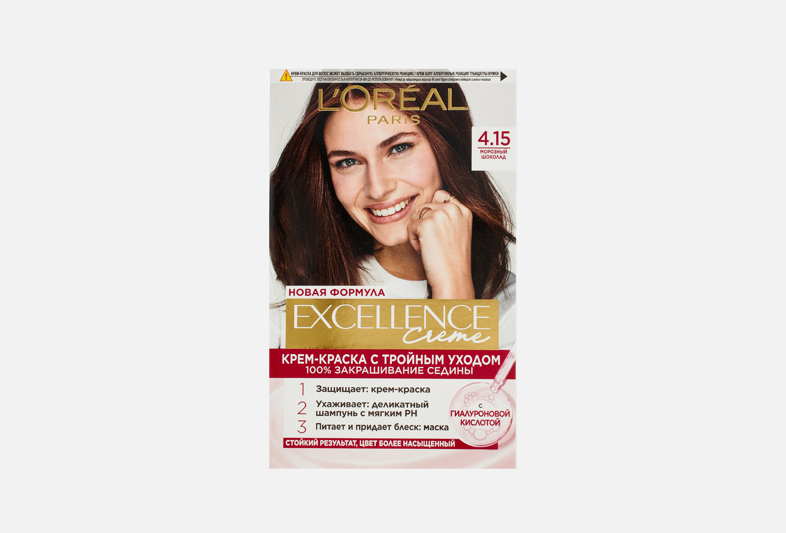 L'Oreal Paris Краска для волос EXCELLENCE 4.15 192 мл — купить, цена в ...
