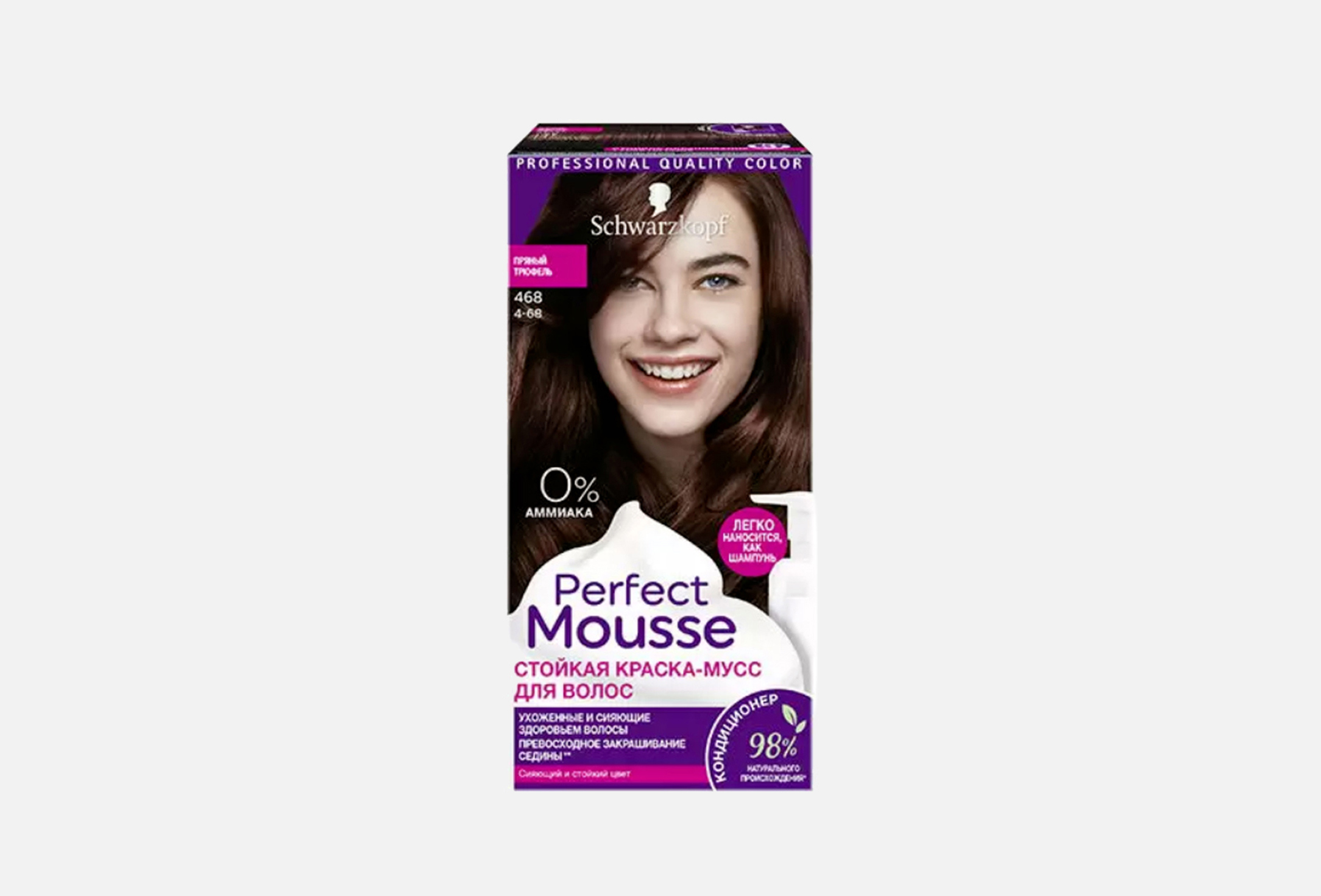 Perfect mousse Стойкая краска-мусс PERFECT MOUSSE 468 Пряный Трюфель 1 ...