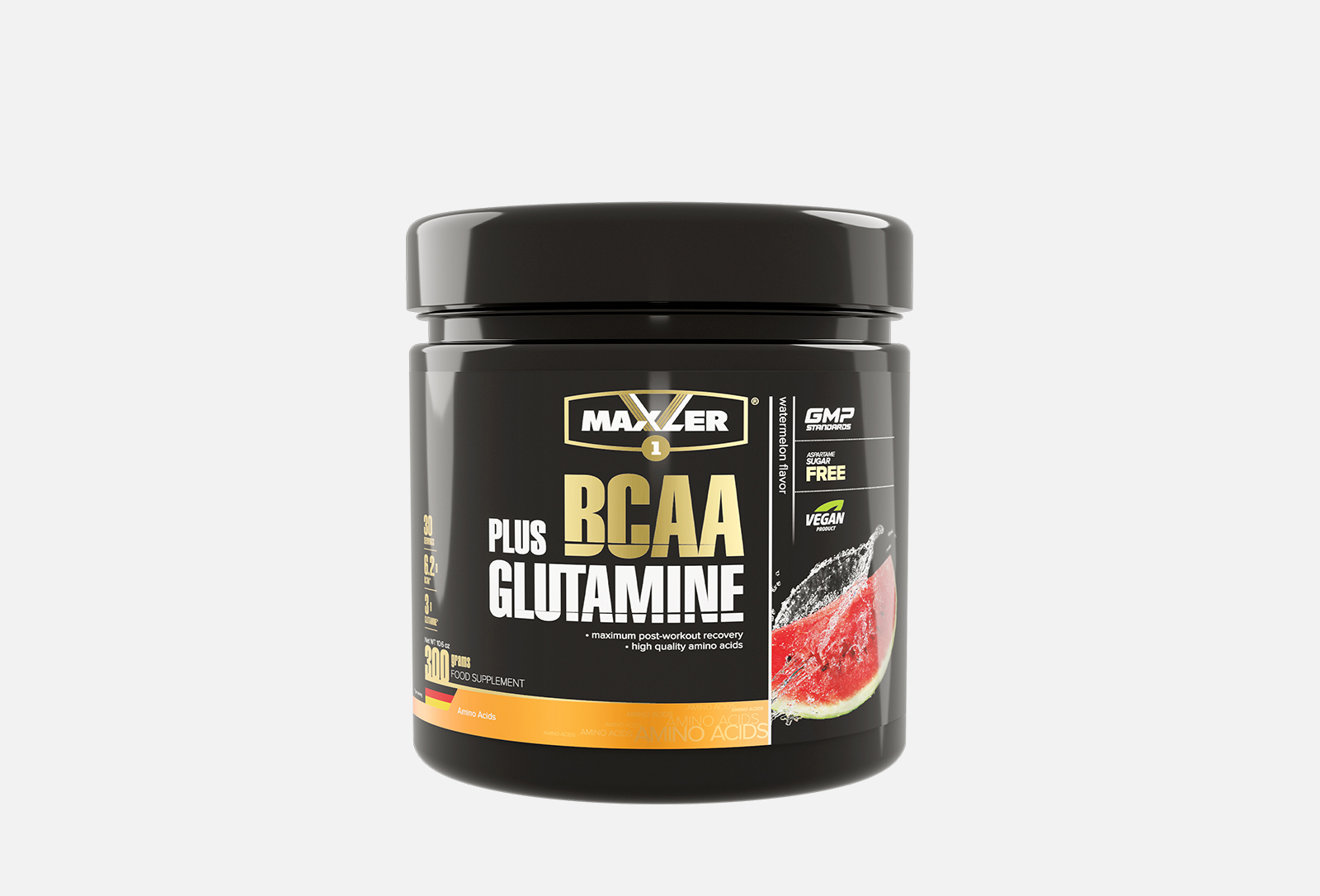 MAXLER Аминокислоты со вкусом арбуза BCAA+Glutamin 300 г — купить в Москве