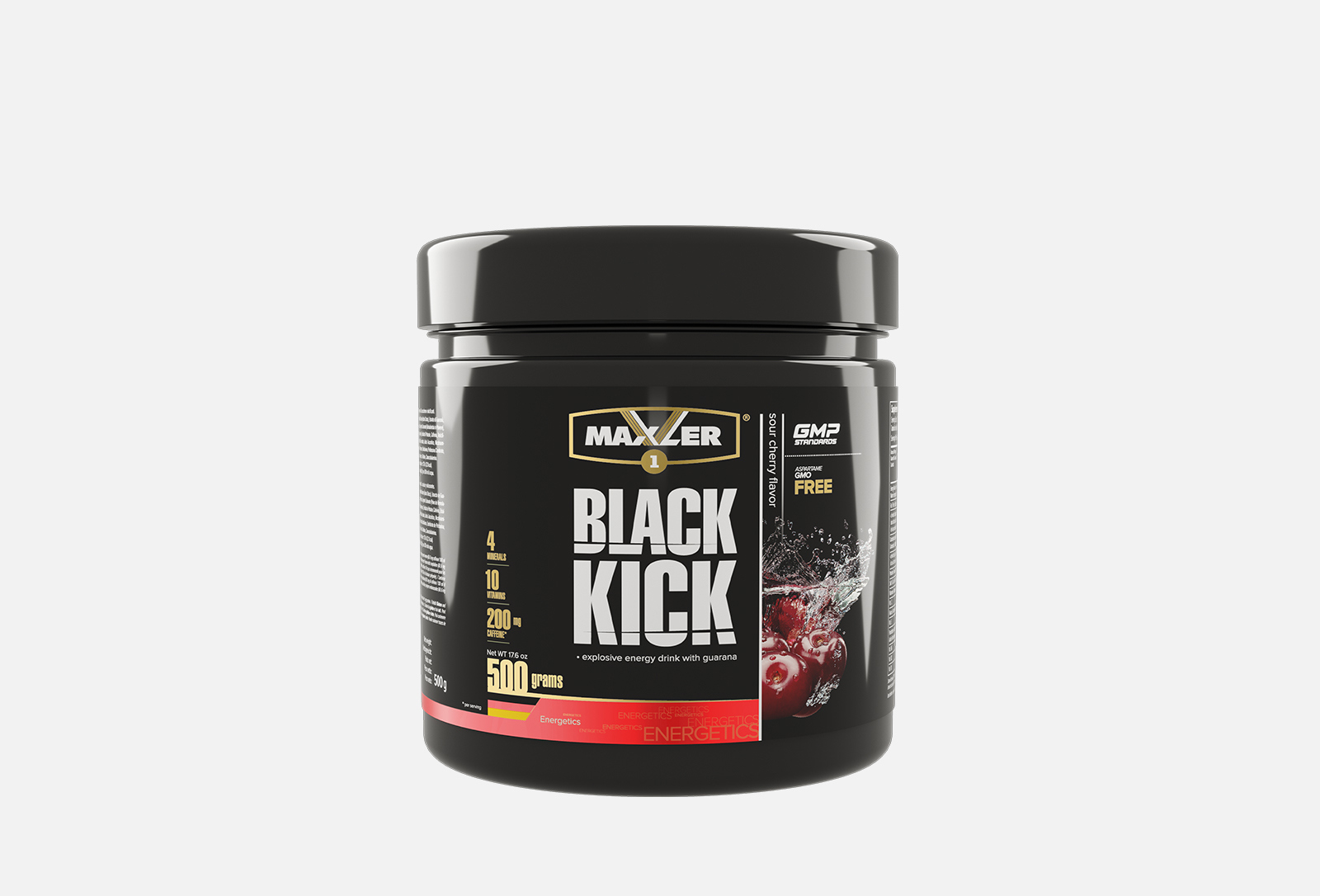 MAXLER Изотонический напиток со вкусом вишни Black Kick 500 г — купить ...