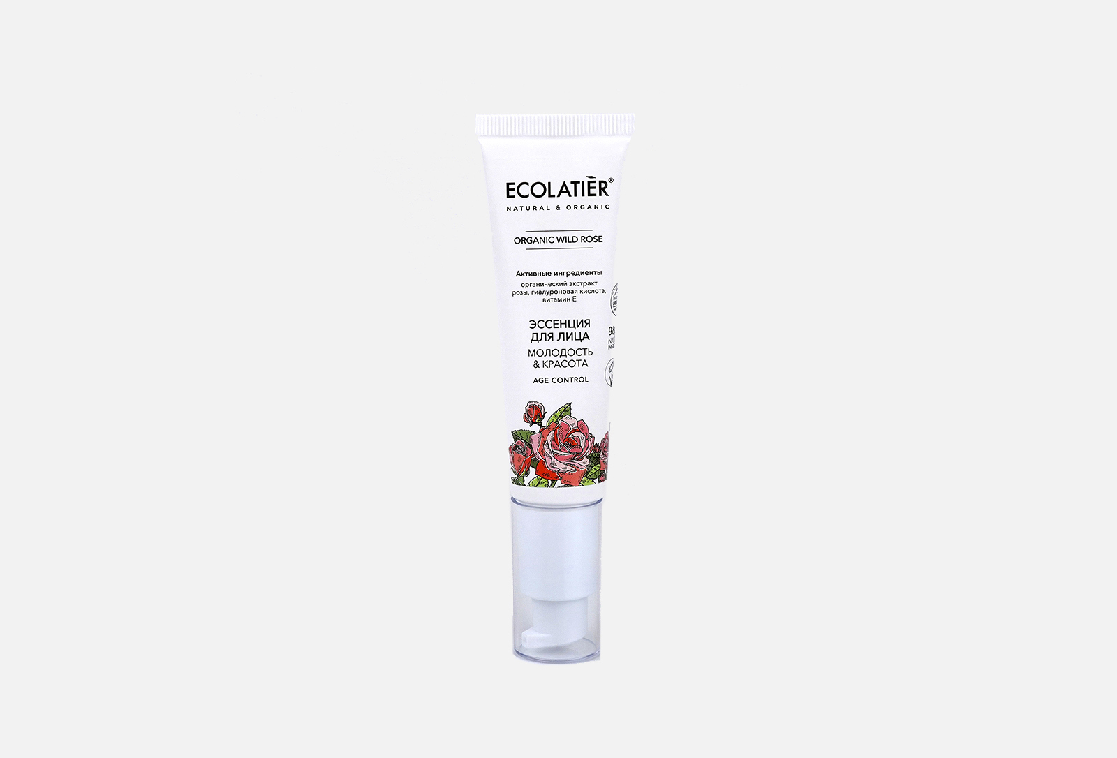 ECOLATIER Эссенция для лица Organic WILD ROSE 30 мл — купить в Минске