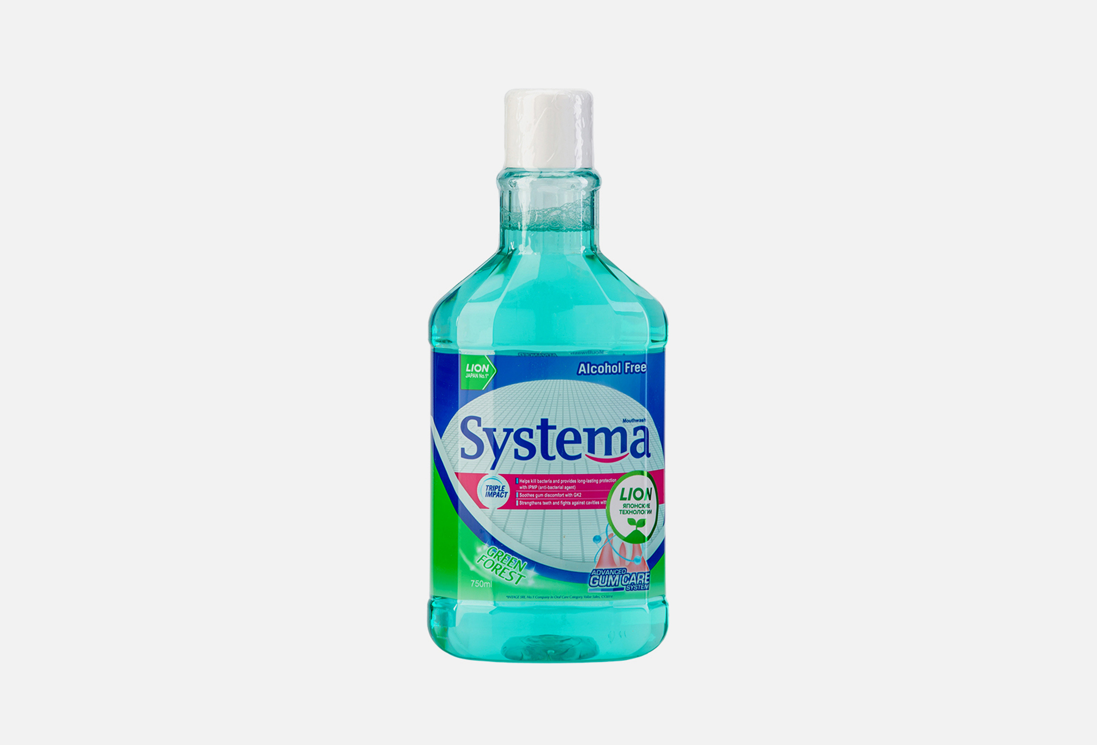 Lion Ополаскиватель для полости рта "Зеленый лес" Systema Mouthwash ...
