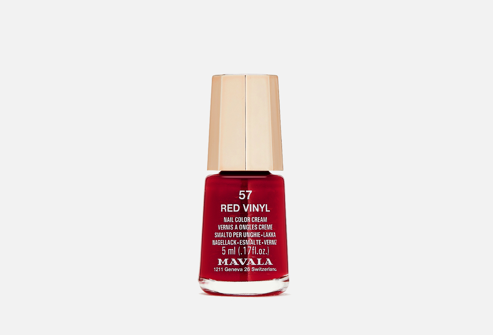 MAVALA Лак для ногтей Nail color 57 Red Vinyl 5 мл — купить в Минске