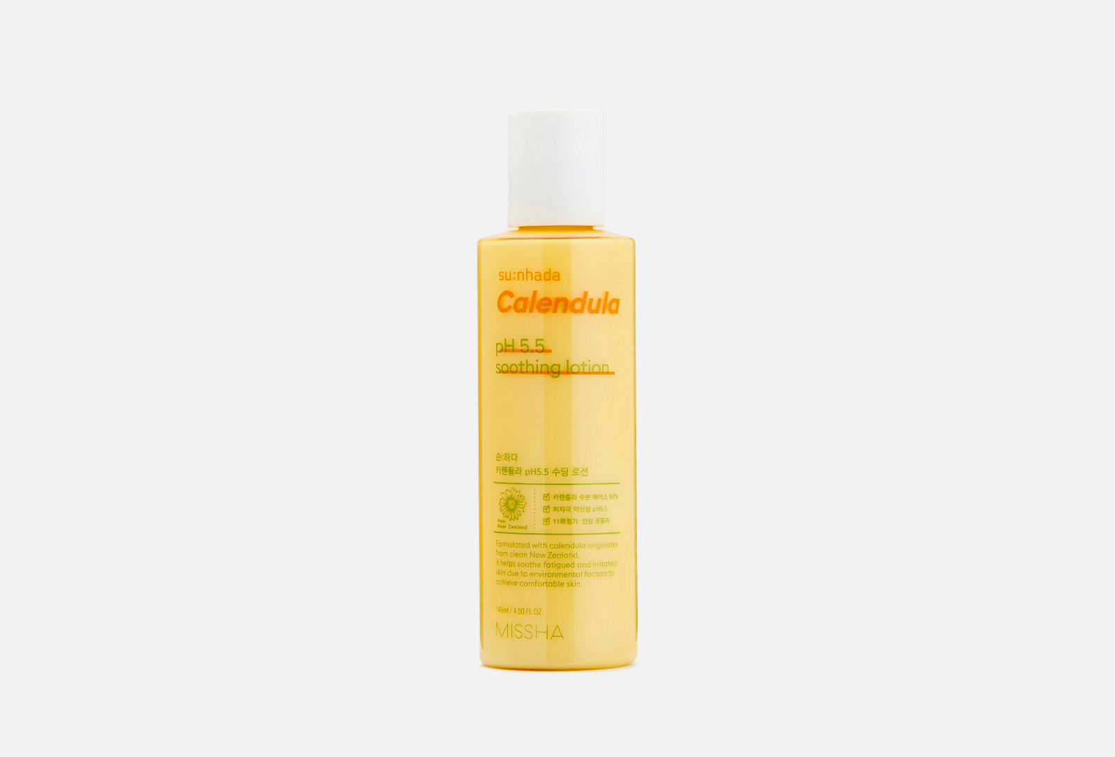 Missha Успокаивающий лосьон с календулой Su:Nhada Calendula pH ...