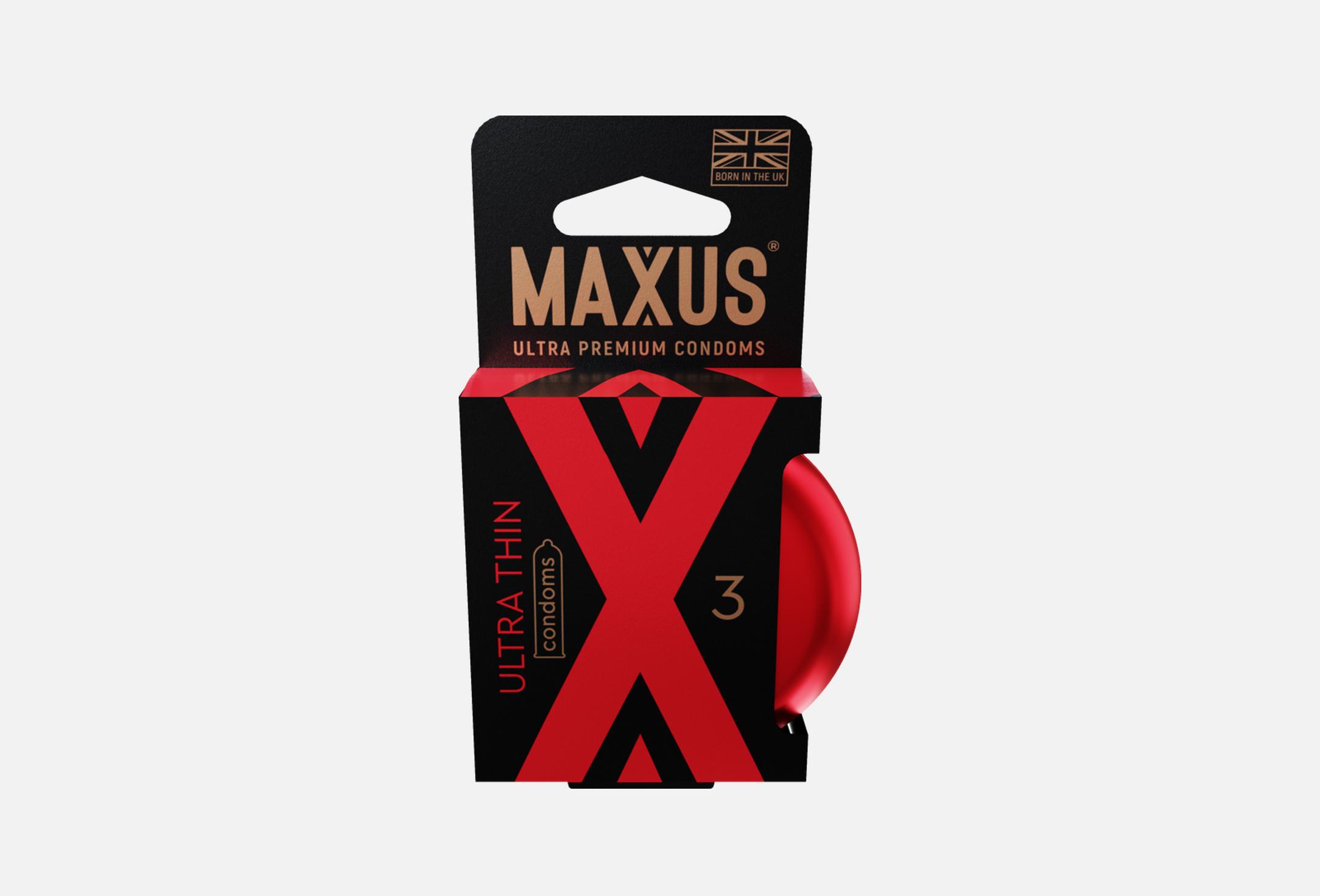 MAXUS Презервативы ультратонкие Sensitive 3 шт — купить, цена в Москве