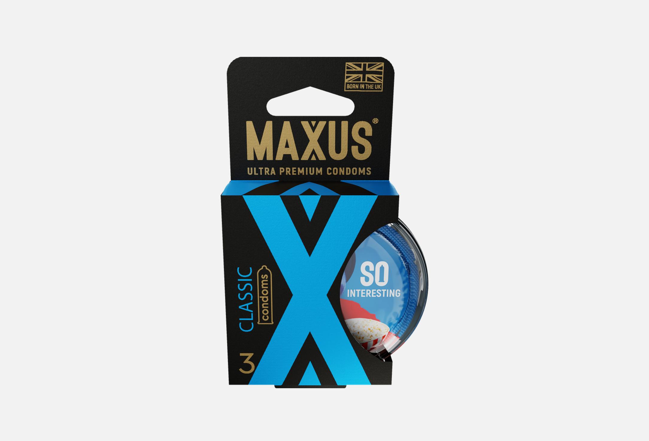 MAXUS Презервативы Classic 3 шт — купить, цена в Москве
