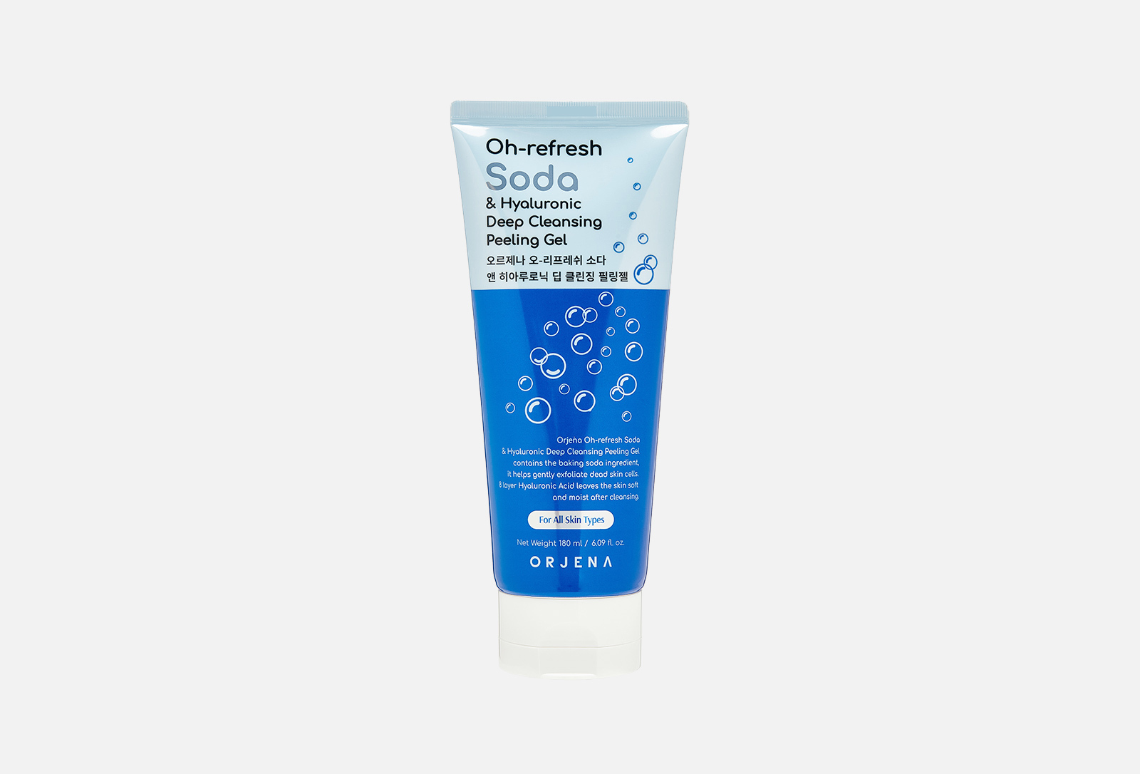 ORJENA Очищающий и отшелушивающий гель для лица Oh-refresh Soda ...