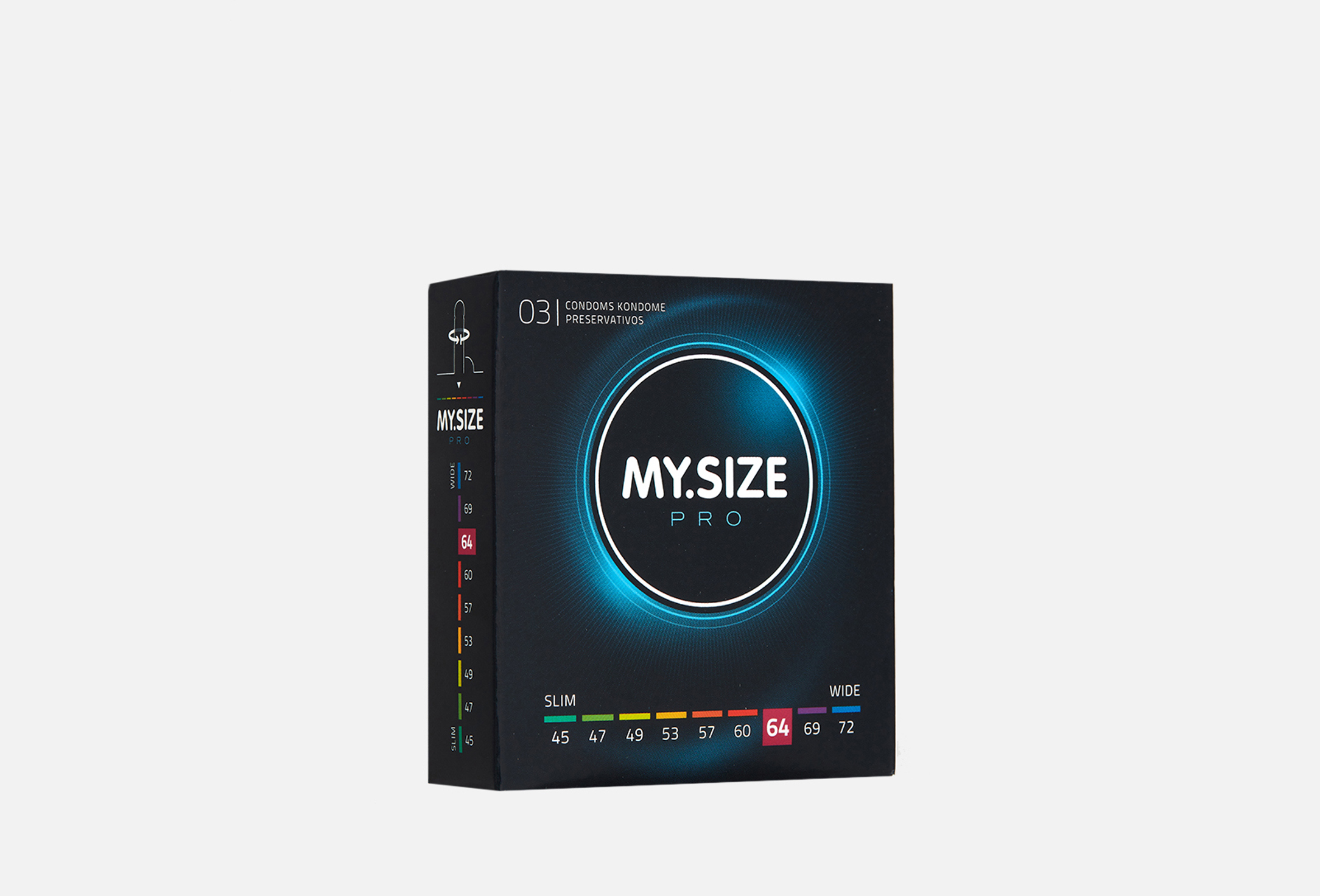 MY.SIZE Презервативы №3 64 mm 3 шт — купить, цена в Москве