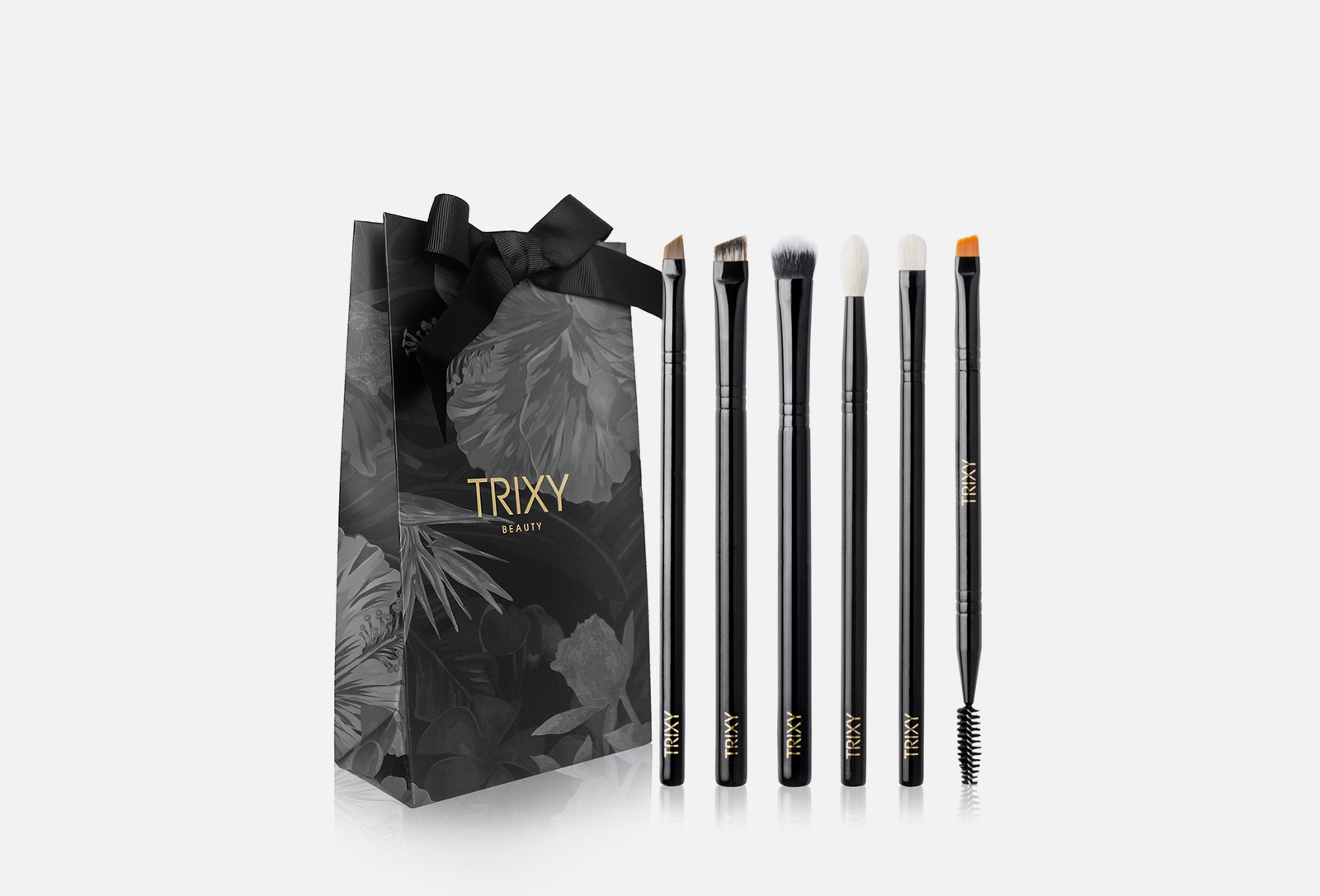 TRIXY BEAUTY Набор кистей для макияжа Brush set EYE CONTACT 6 шт ...