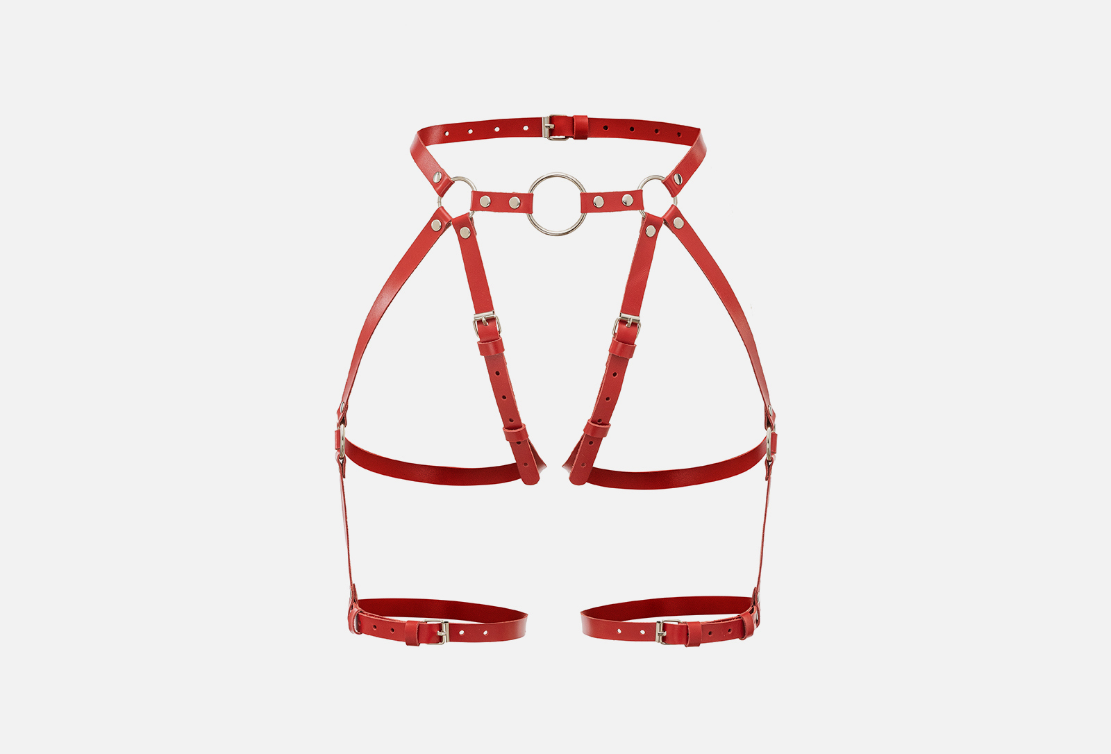 YANCHEVSKAYA Кожаные трусы open RING red red M — купить, цена в Москве