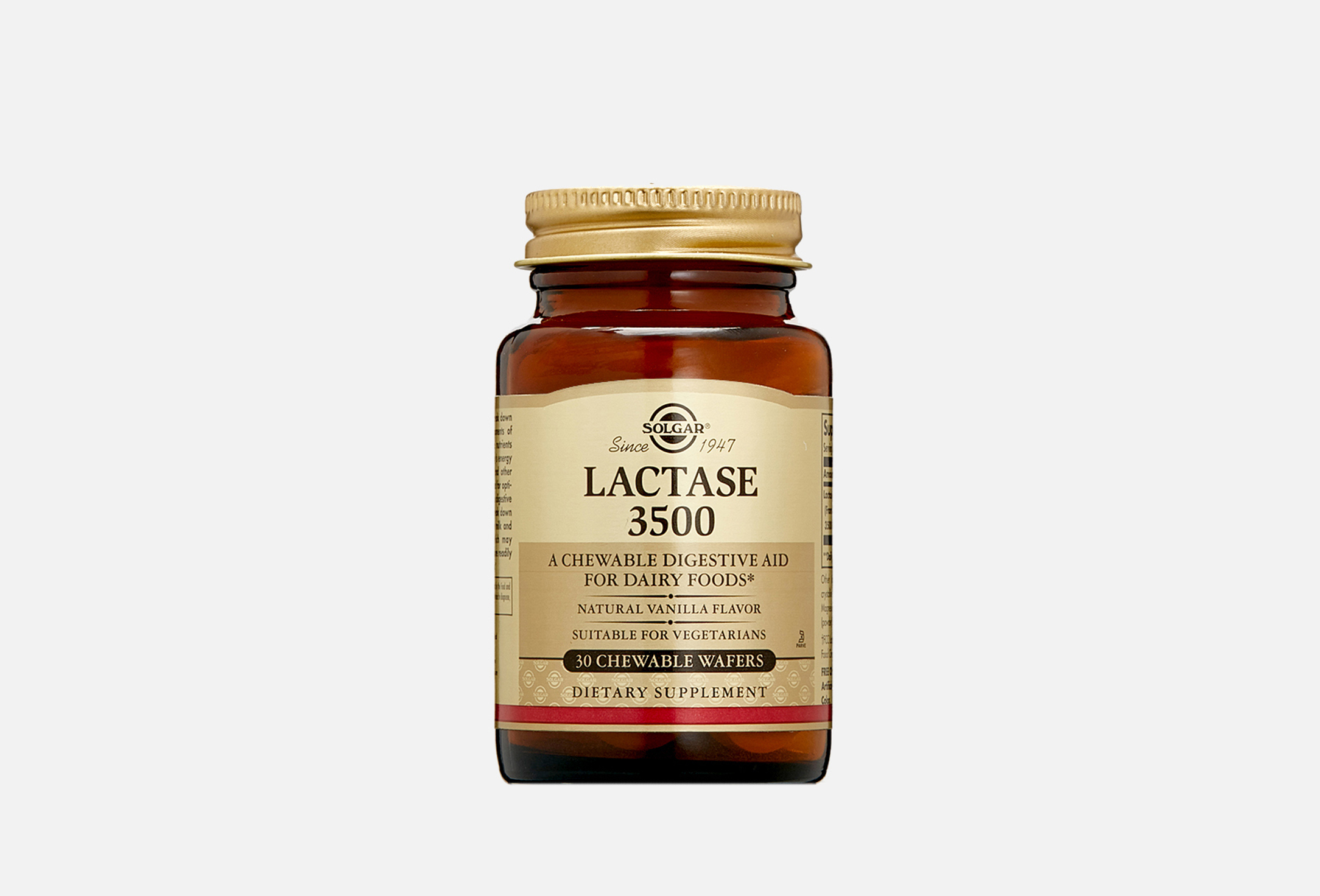 Solgar БАД для поддержки пищеварения Lactase 3500 в жевательных ...