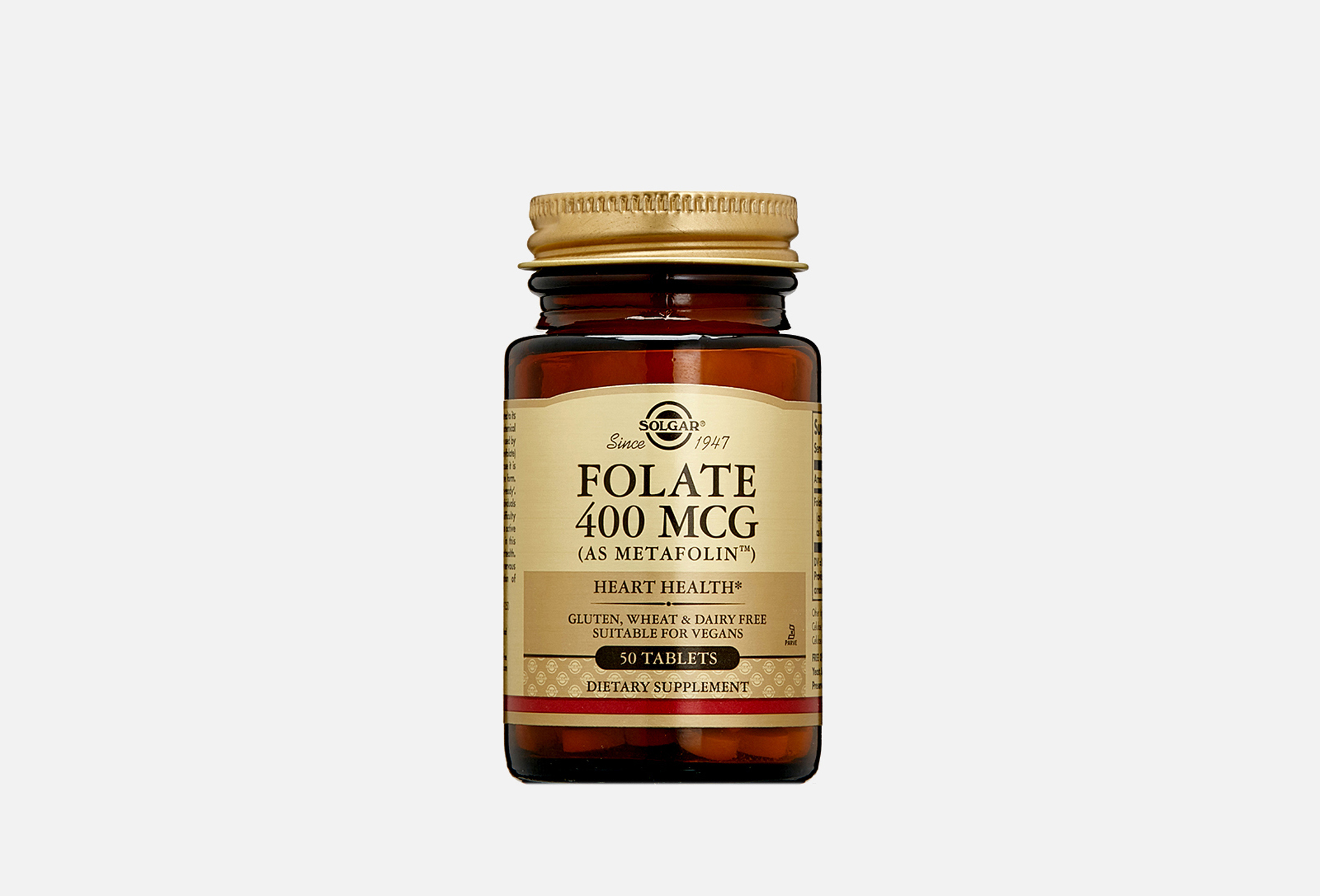 Solgar Фолиевая кислота Folate 400 мкг в таблетках 50 шт — купить в ...