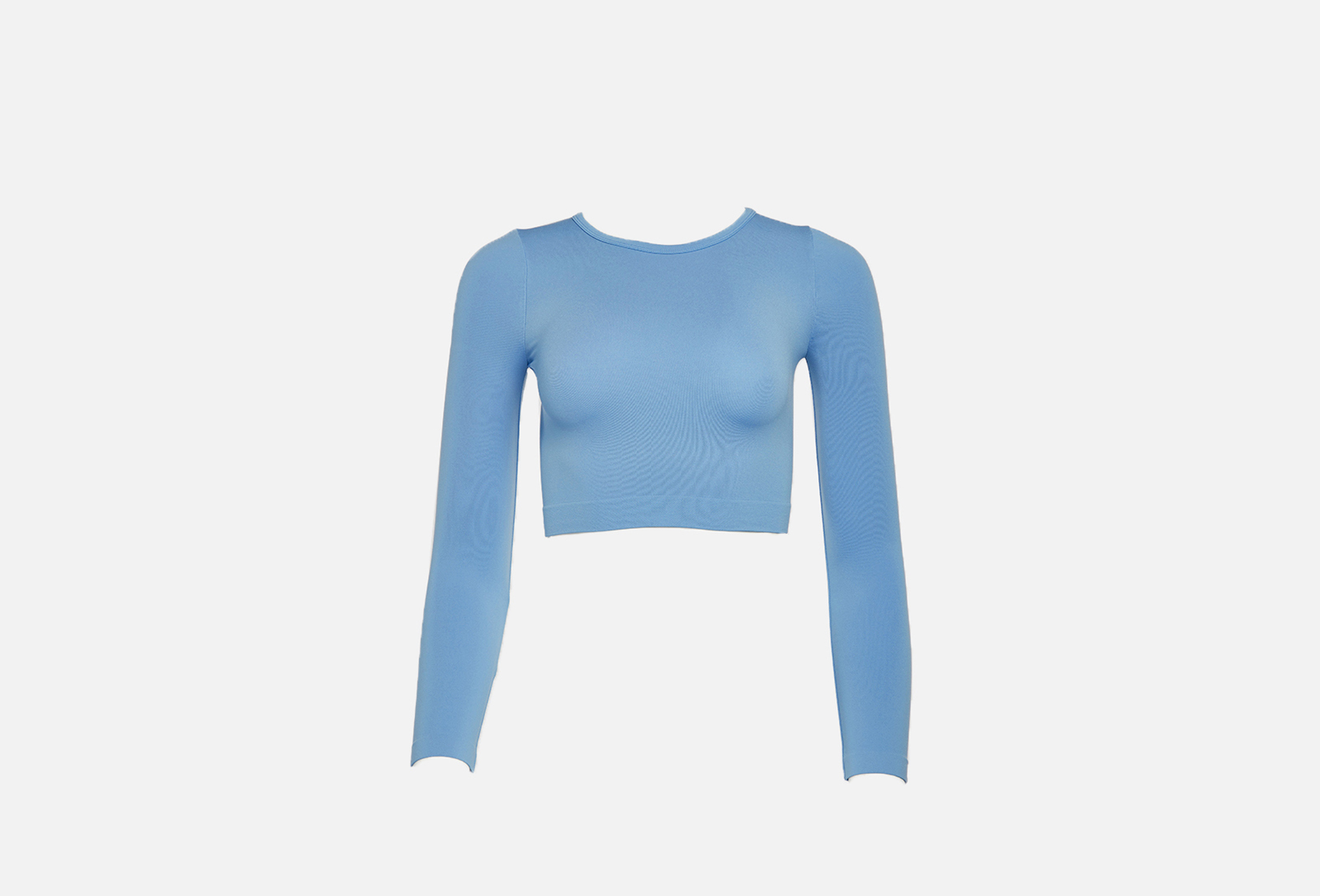 MY Кроп-топ с длинным рукавом Crop Top Manica Lunga blue berry Blue ...