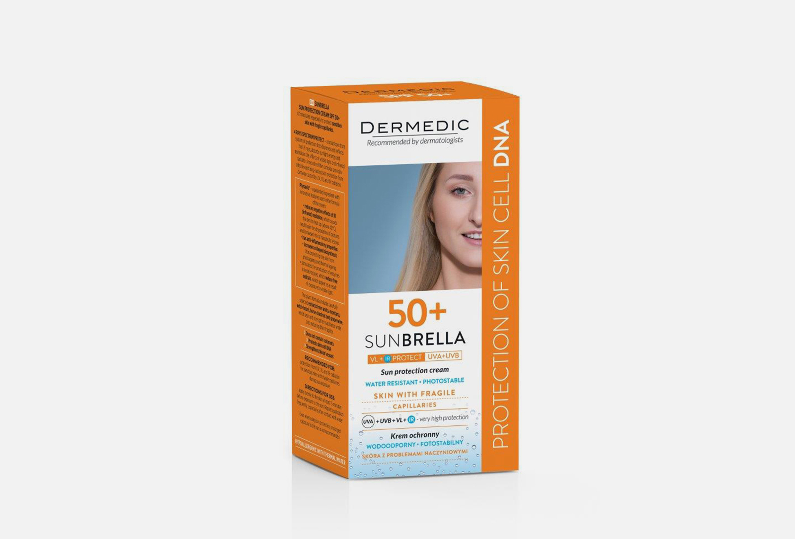 DERMEDIC Солнцезащитный крем SPF50+ SUNBRELLA 50 мл — купить, цена в Москве