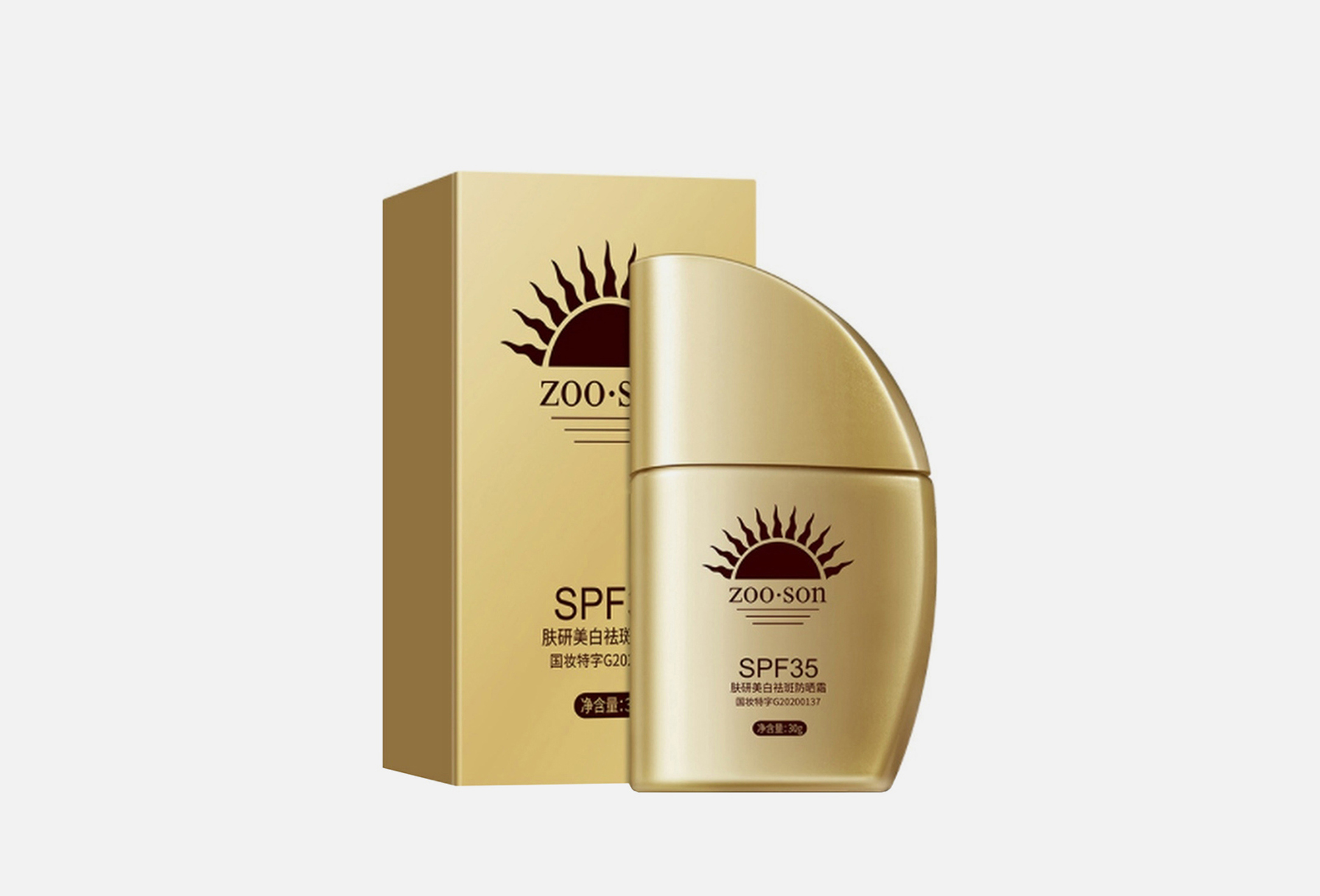 Zoo Son Cолнцезащитный крем для лица SPF35 Sunscreen face cream SPF35 ...