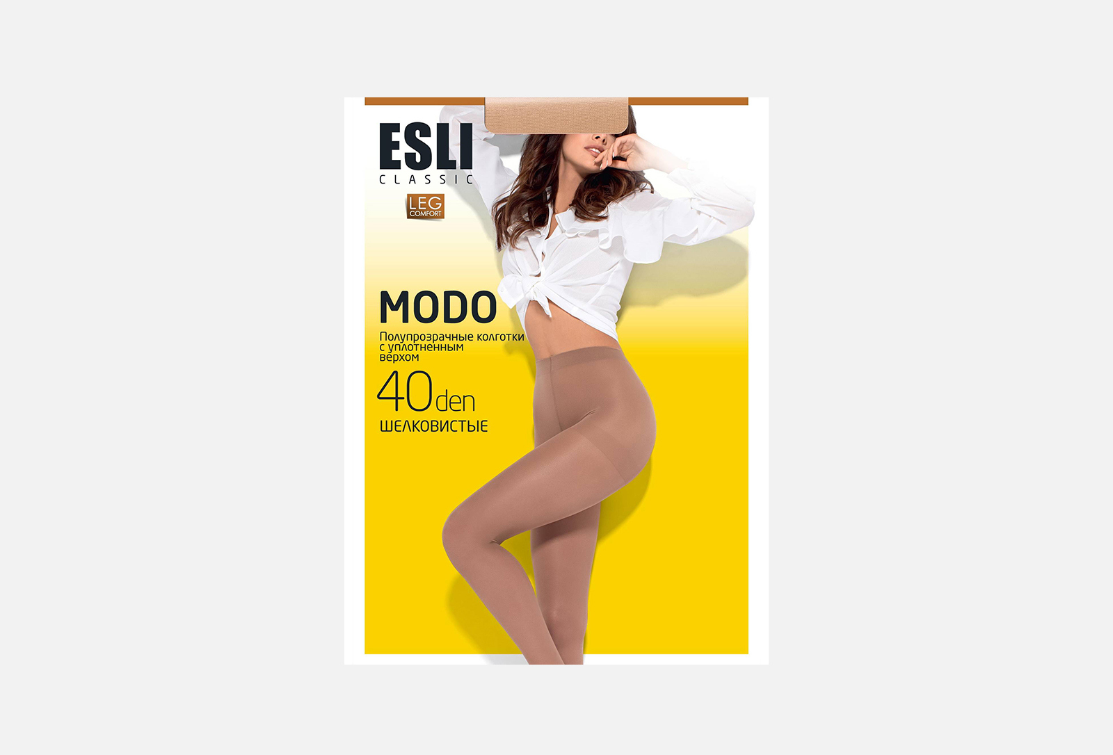 Esli колготки MODO светлые телесные 40 den Melone 5 — купить, цена в Москве