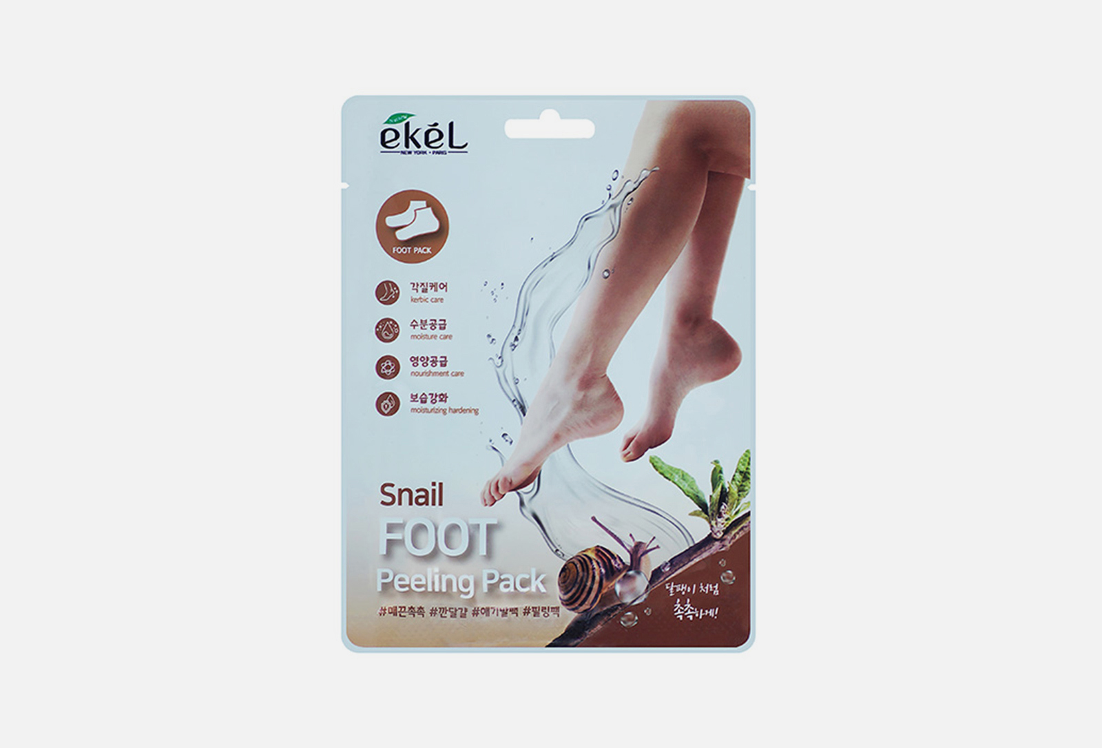 Ekel Пилинг-носочки Snail FOOT Peeling Pack 40 г — купить, цена в Москве