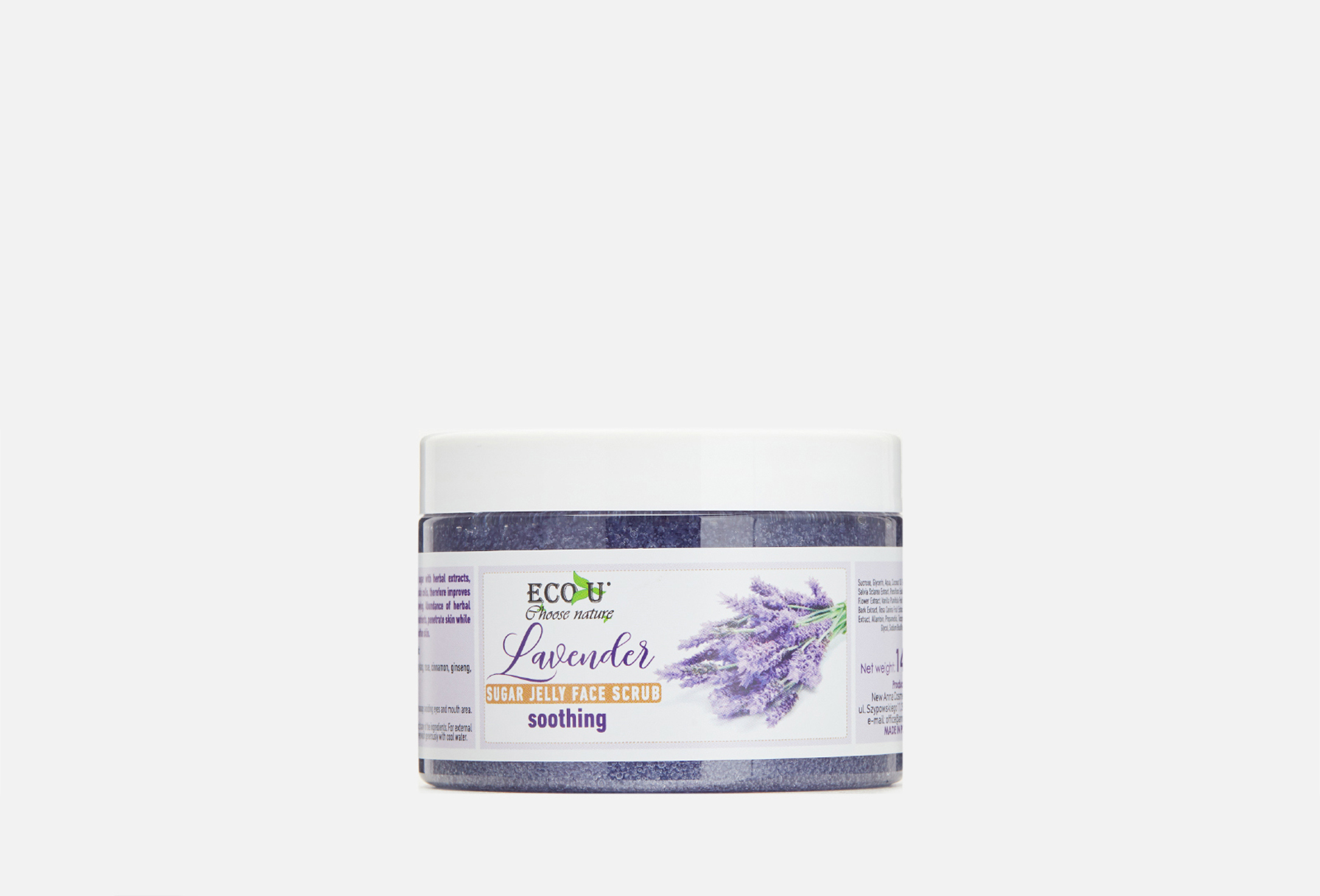 Eco U скраб для лица Lavender 150 мл — купить, цена в Москве