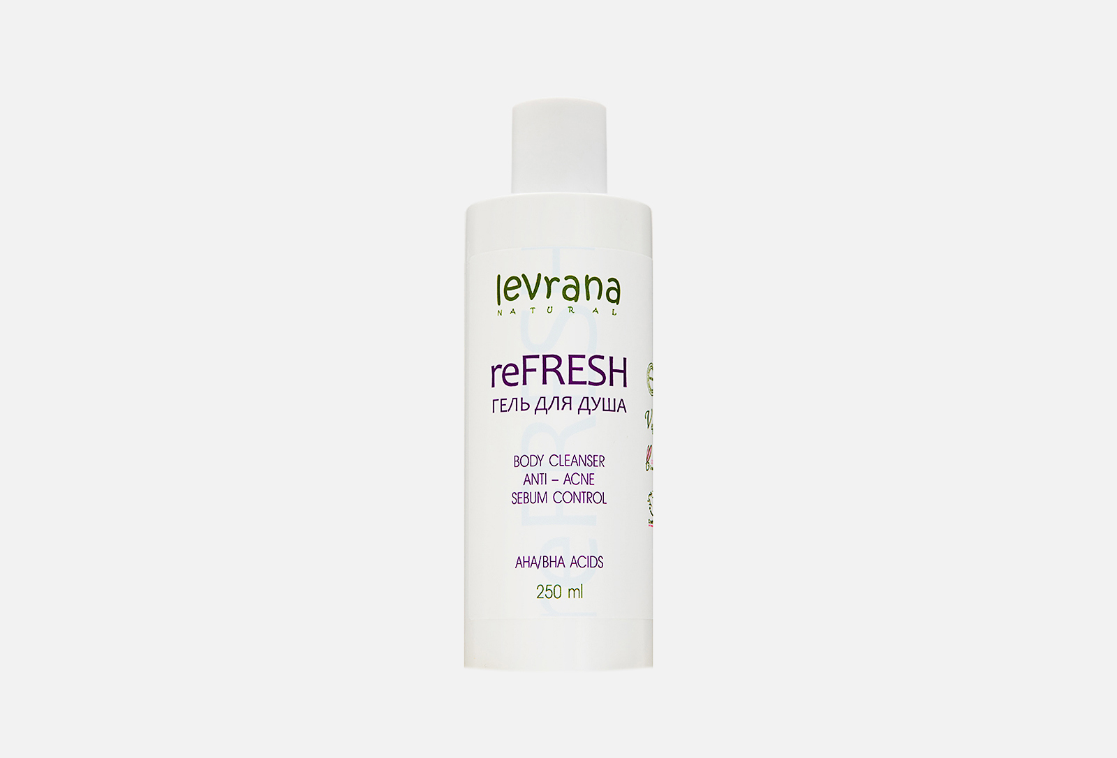 Levrana Гель для душа ReFresh 250 мл — купить, цена в Москве