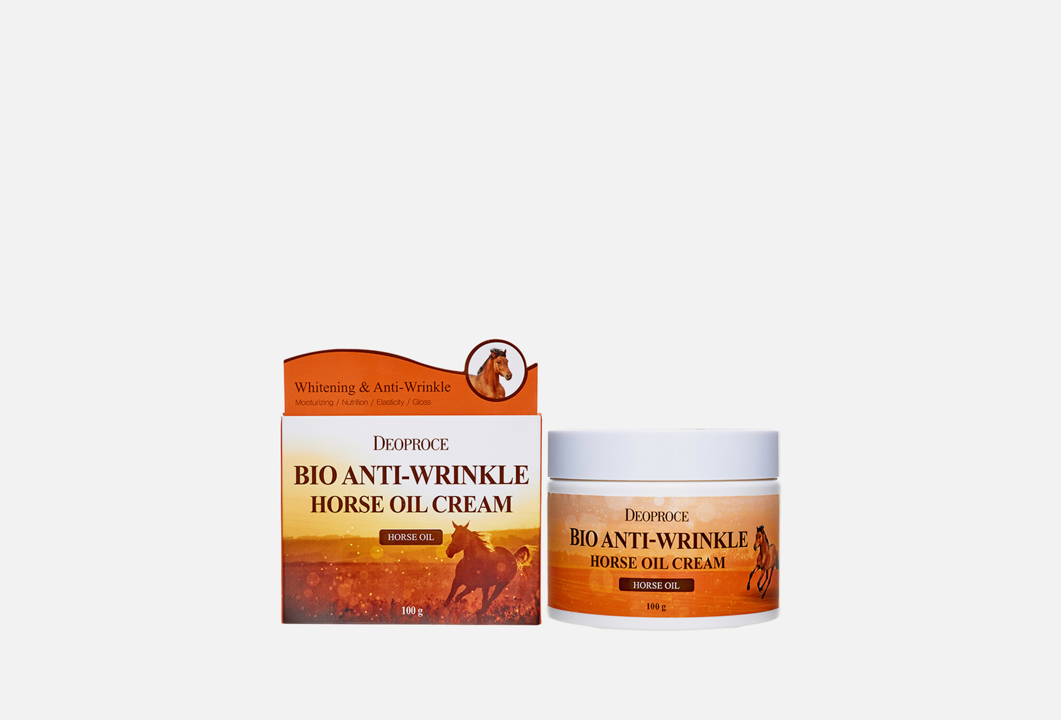 Deoproce Крем для лица BIO ANTI WRINKLE HORSE OIL CREAM 100 г — купить ...