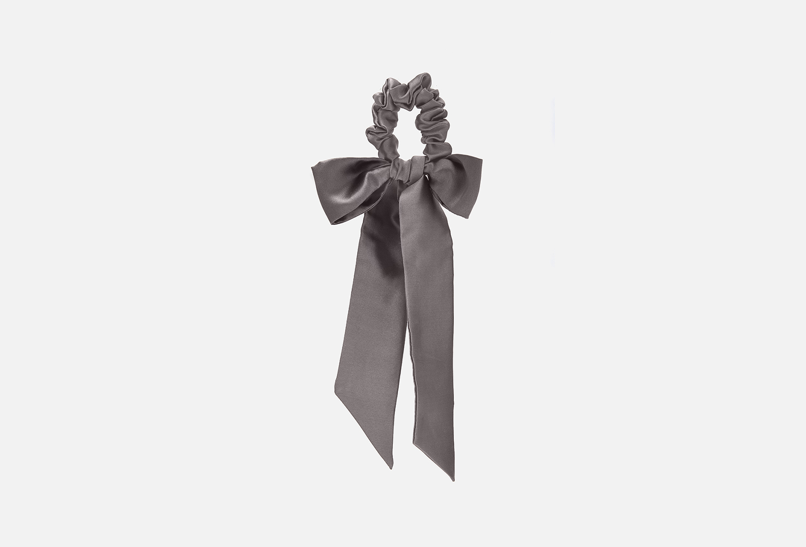 silk lovers Шелковая резинка c бантом графит 1 шт — купить, цена в Москве