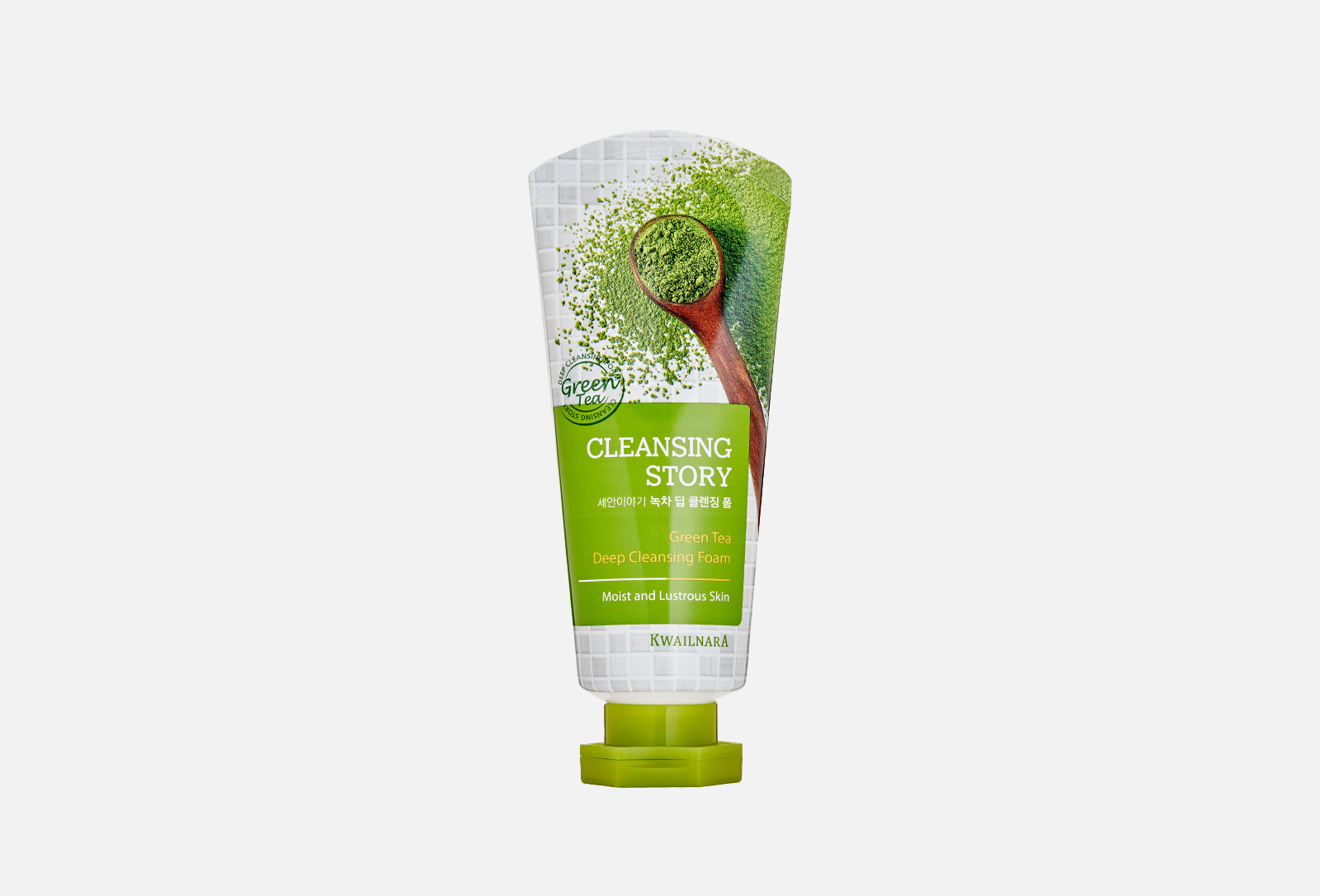 Welcos Очищающая пенка для умывания лица CLEANSING STORY Green Tea Deep ...