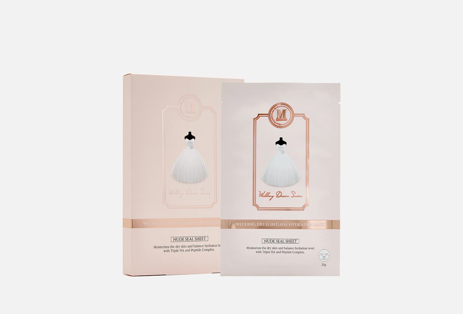 MERBLISS Набор тканевых масок для лица Wedding Dress Intense Hydration ...