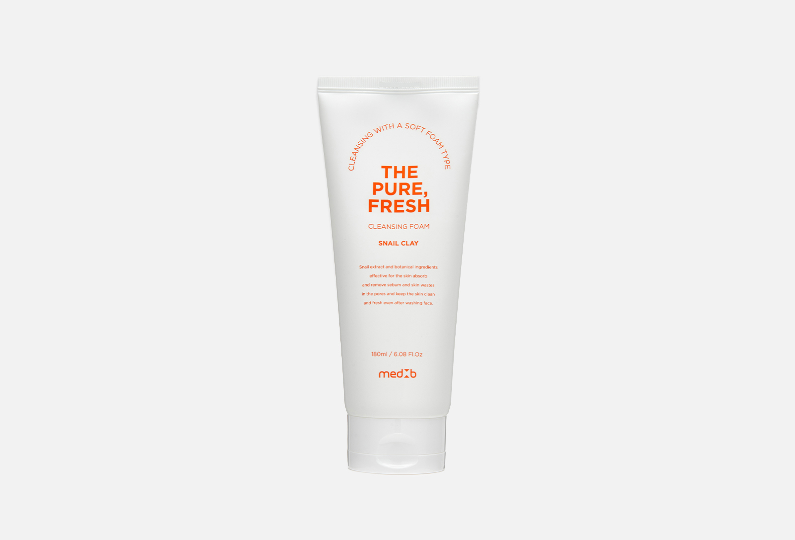 MEDB Пенка для умывания THE PURE, FRESH CLEANSING FOAM SNAIL CLAY 180 ...