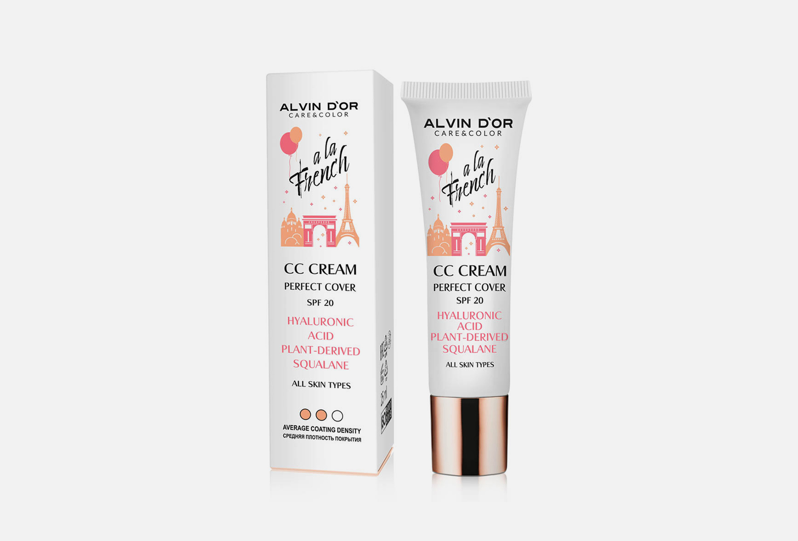 Alvin D'or Тональный СС-крем CC cream 01 Light 25 мл — купить, цена в Москве