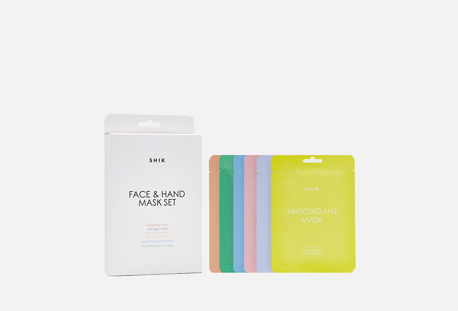 SHIK Набор масок для лица и для рук FACE & HAND MASK SET 6 шт — купить ...