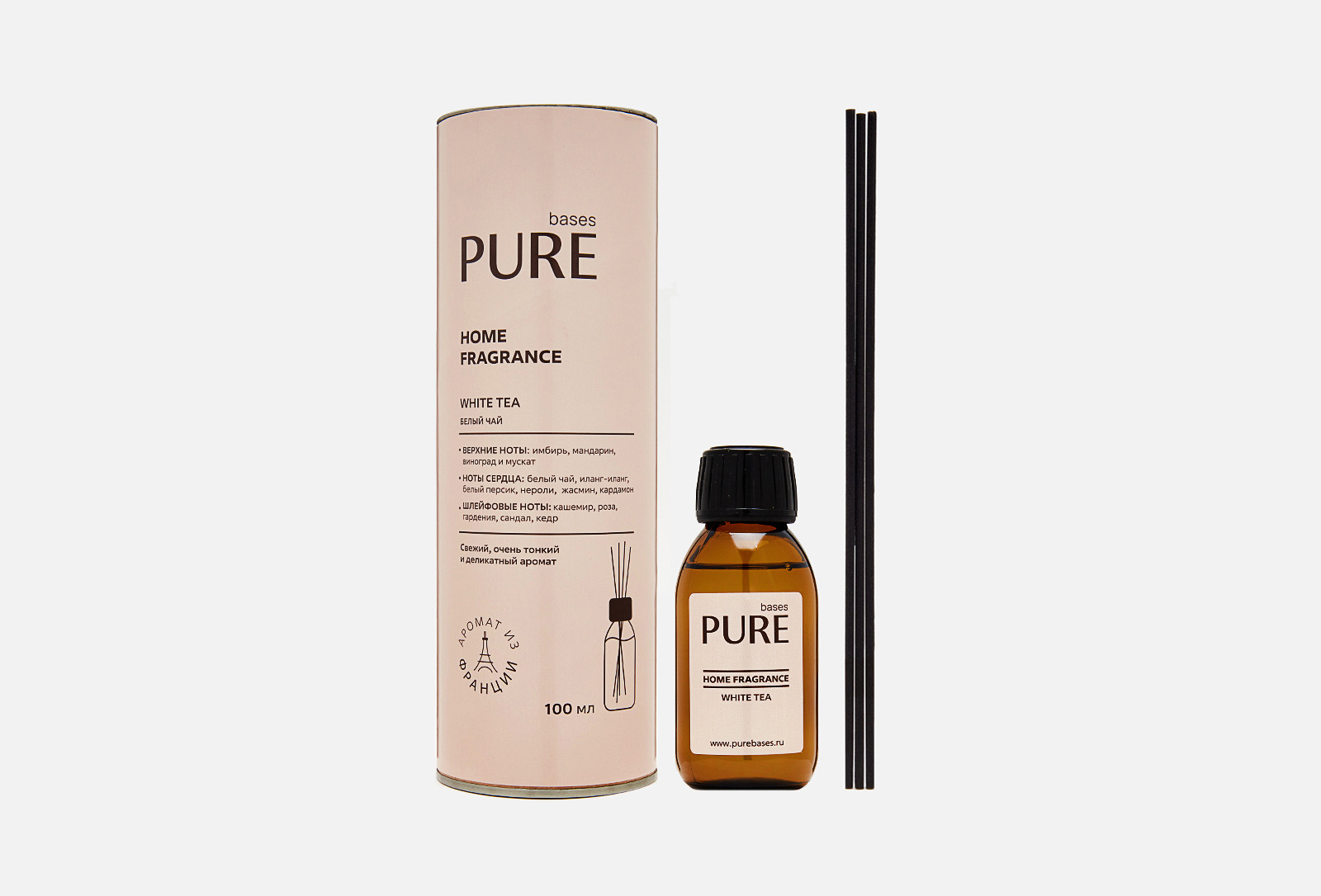 Pure bases Аромадиффузор WHITE TEA 100 мл — купить, цена в Москве