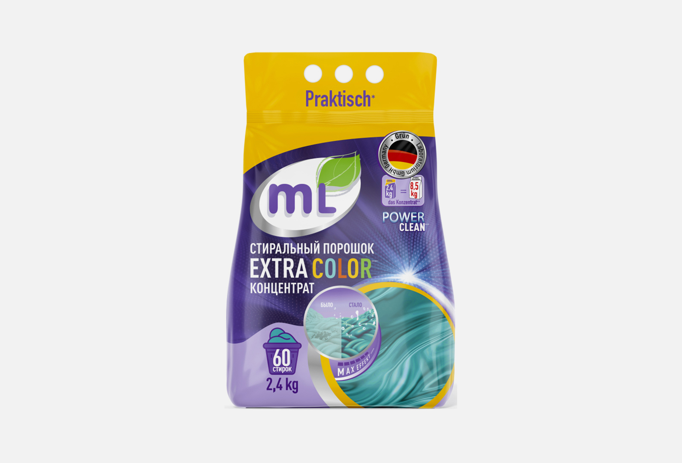 ML Стиральный порошок Extra color 2400 г — купить в Алматы и Шымкенте