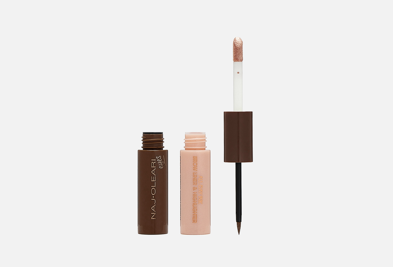 Naj Oleari Подводка и хайлайтер для бровей All-day Ink 02 browns 3 мл ...