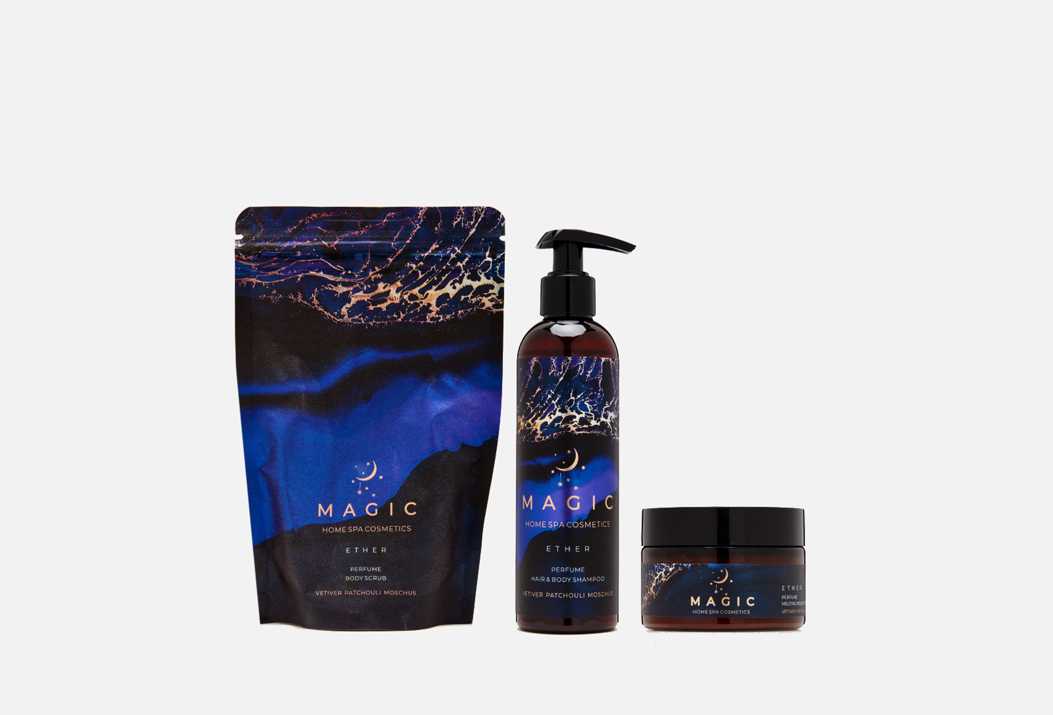 MAGIC 5 ELEMENTS Подарочный набор Vetiver, patchouly, moschus 3 шт ...