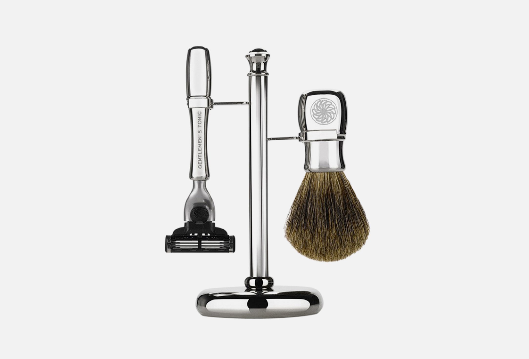 Gentelmens Tonic Набор для бритья Mayfair Chrome Shaving Set 3 шт ...
