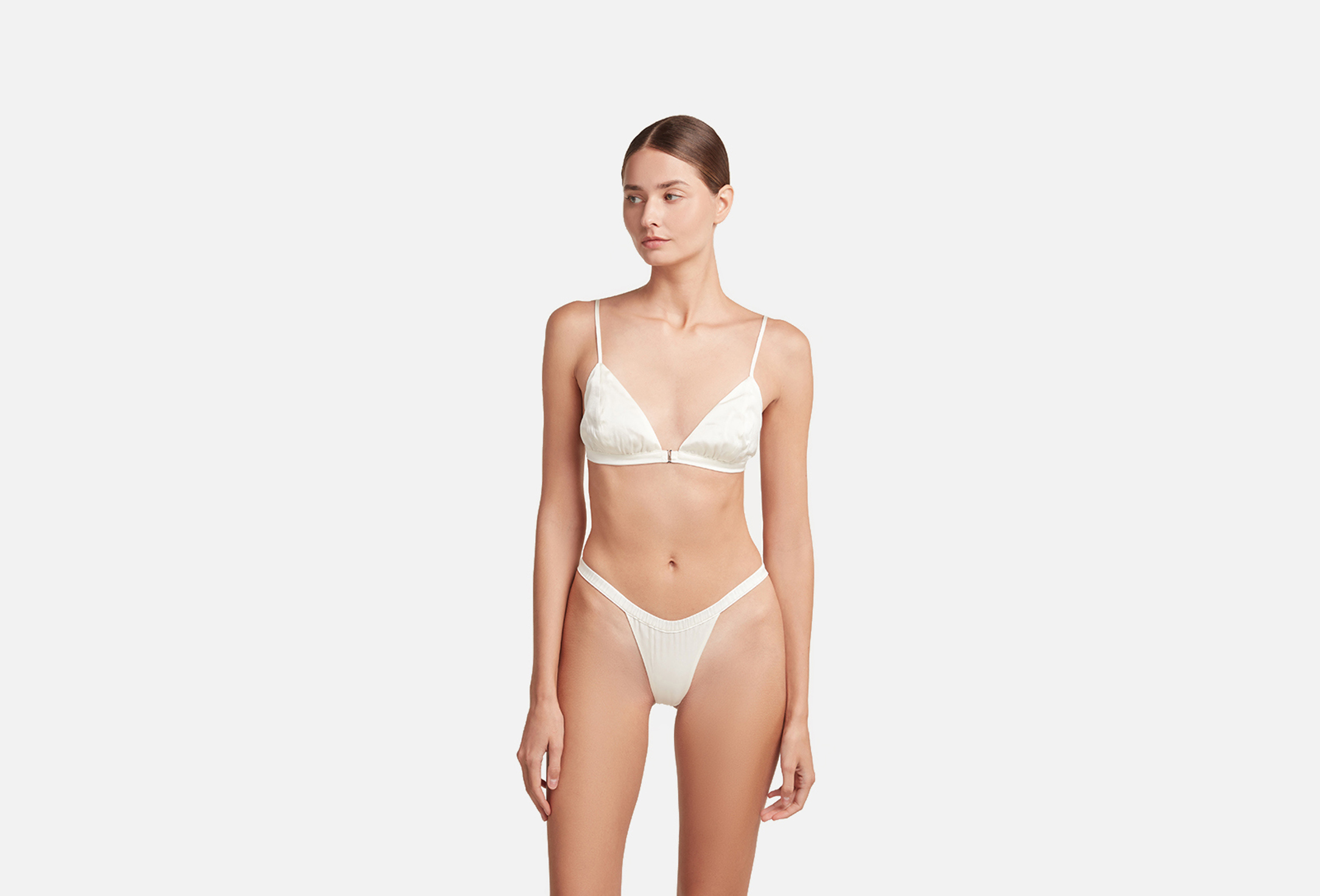 olubvi Бюстгальтер бралетт из натурального шелка afina Milk 70A-70B — купить, цена в Москве