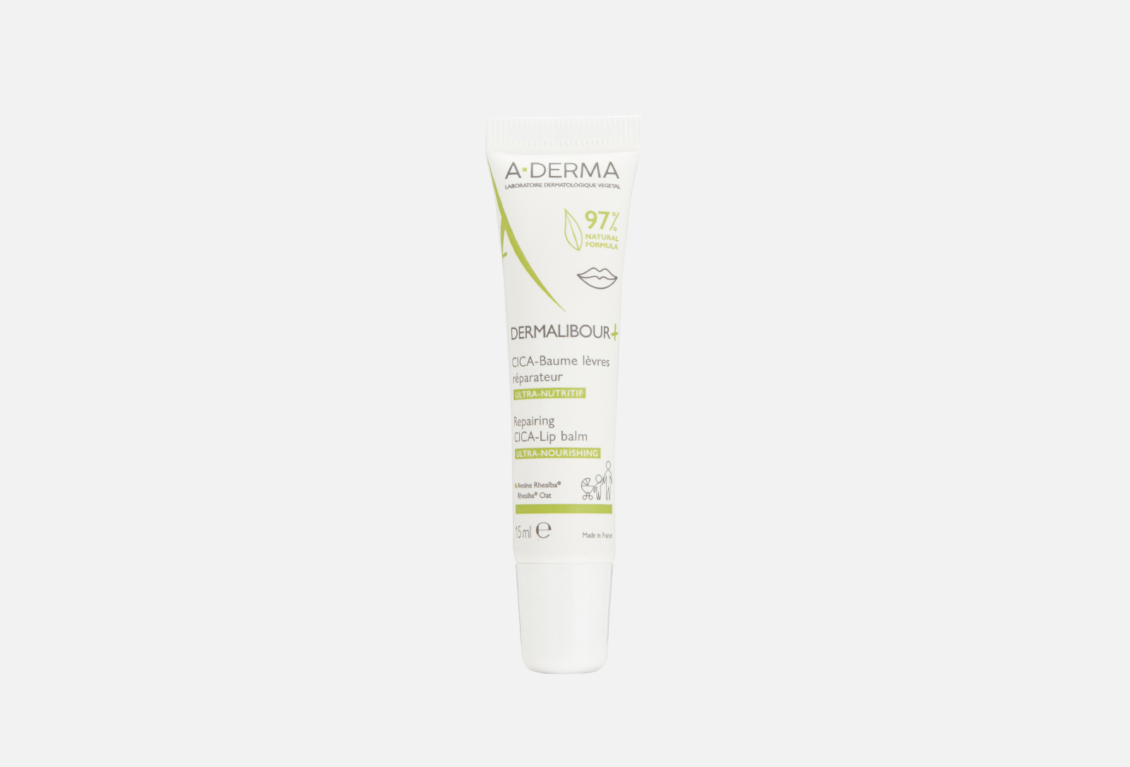 A-Derma Восстанавливающий бальзам для губ DERMALIBOUR+ 15 мл — купить ...