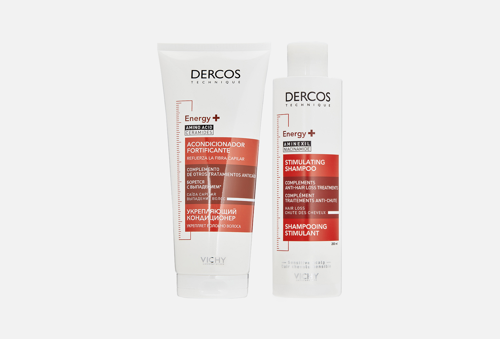 VICHY Набор: шампунь и кондиционер Dercos — купить, цена в Москве
