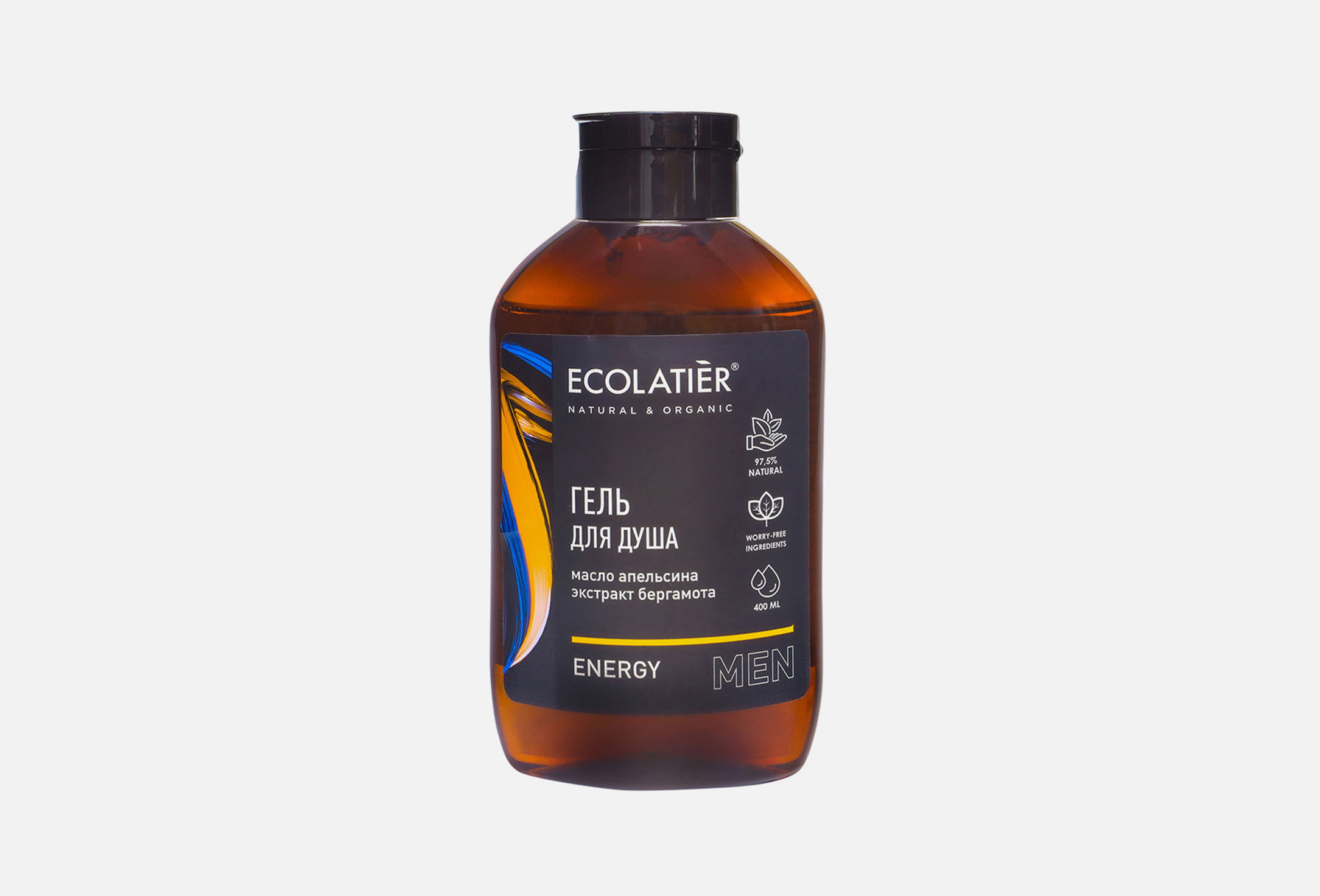 ECOLATIER гель для душа Men Energy 400 мл — купить, цена в Москве