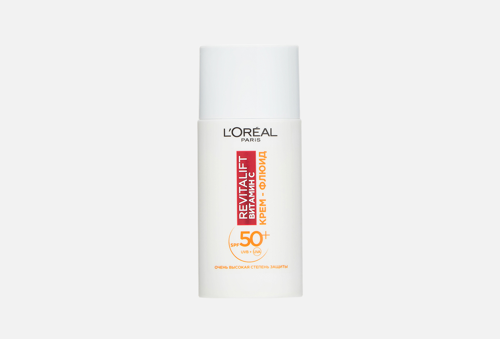 L'Oreal Paris Крем-флюид для лица SPF 50+ Revitalift Vitamin C 50 мл ...