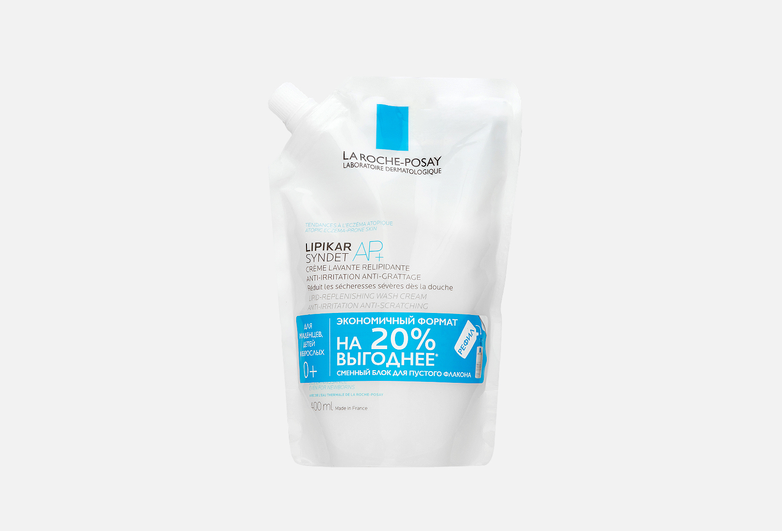 La Roche-Posay Очищающий крем-гель Lipikar 400 мл — купить в Минске