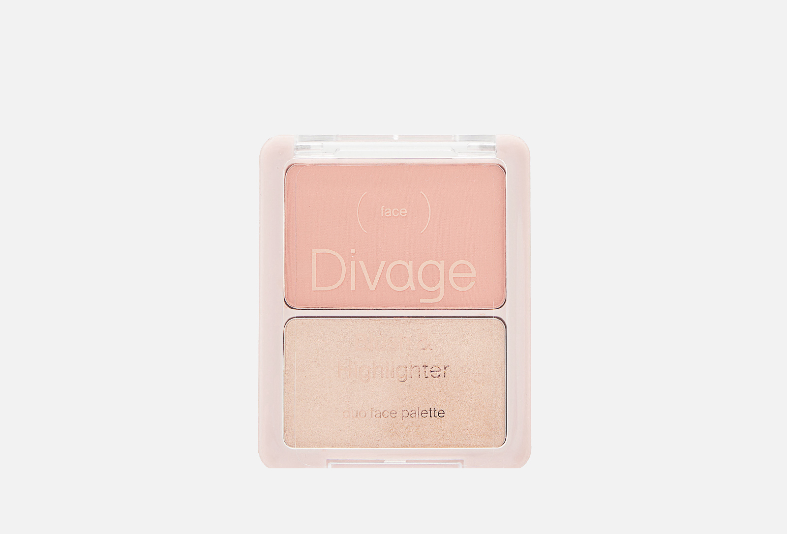 Divage Палетка для лица Blush & Highlighter Duo Face Palette коралловый ...