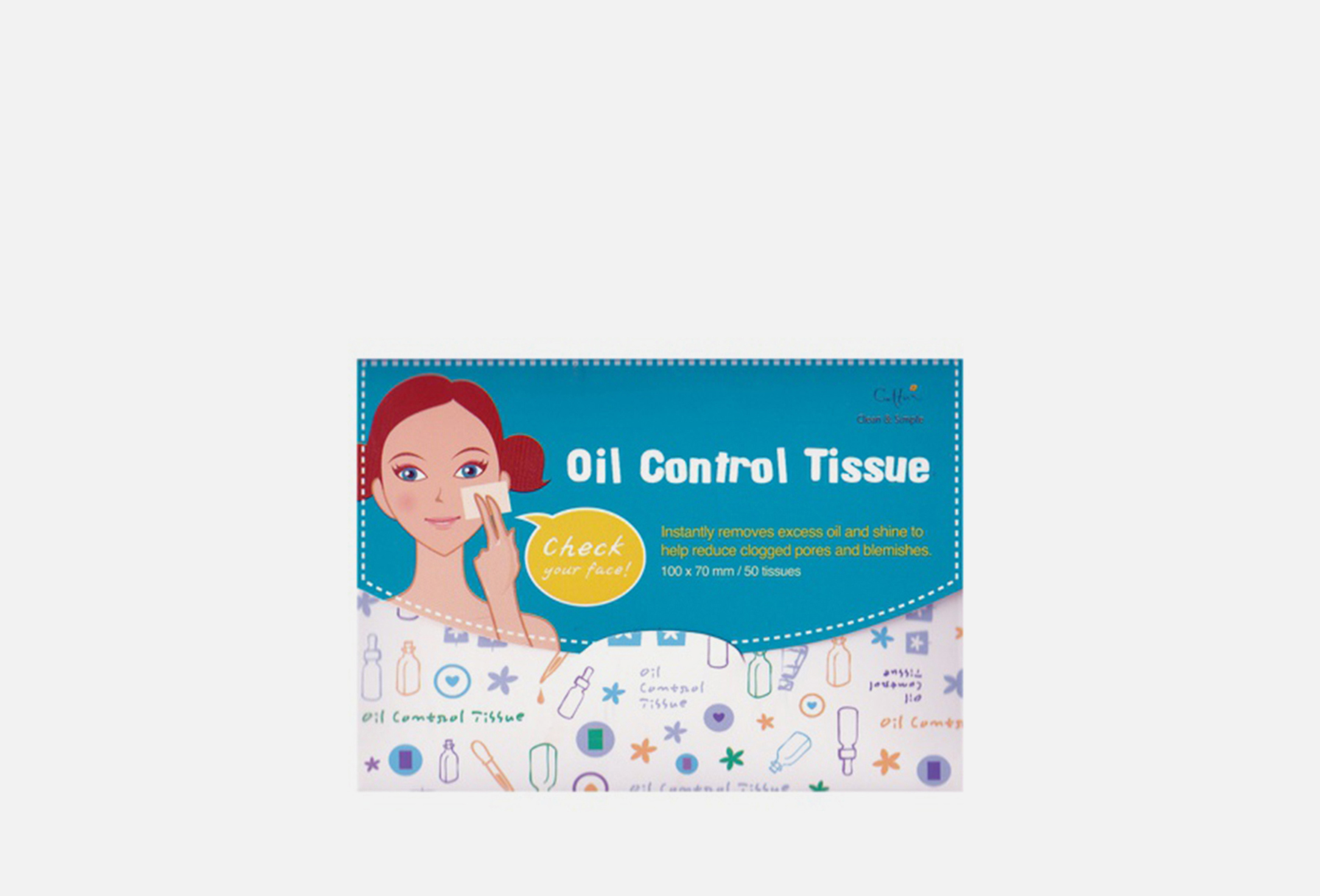 Cettua МАТИРУЮЩИЕ САЛФЕТКИ ДЛЯ ЛИЦА OIL CONTROL TISSUES 50 шт — купить ...