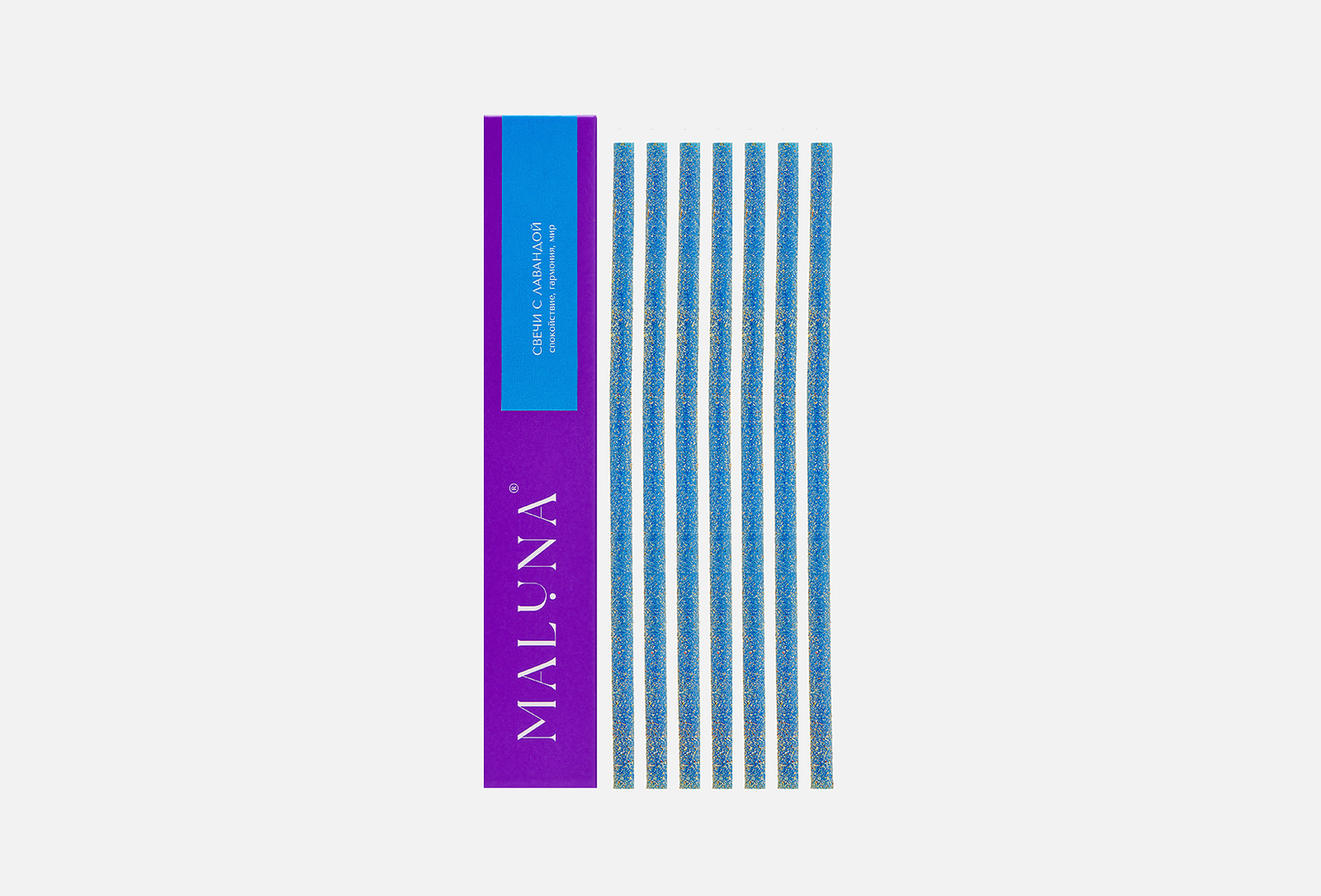 Maluna Набор свечей lavender 7 шт — купить, цена в Москве