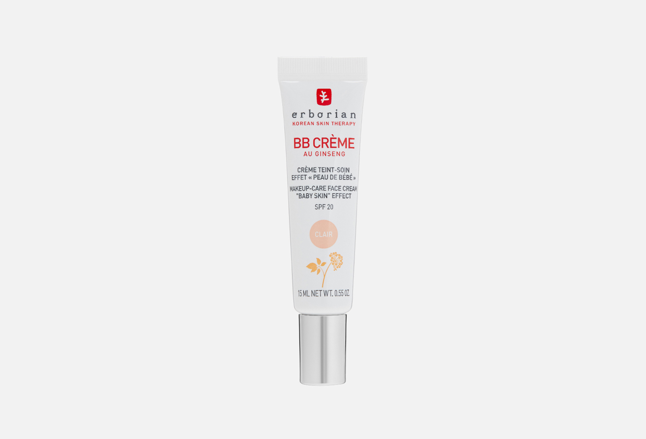 Erborian BB крем для лица SPF 20 BB Creme mini 01, Clair 15 мл — купить, цена в Москве