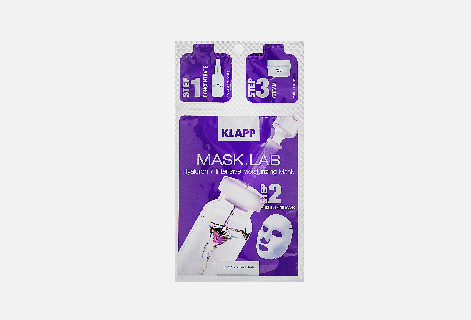KLAPP SKIN CARE SCIENCE Увлажняющая маска для лица Hyaluron 7 Intensive ...
