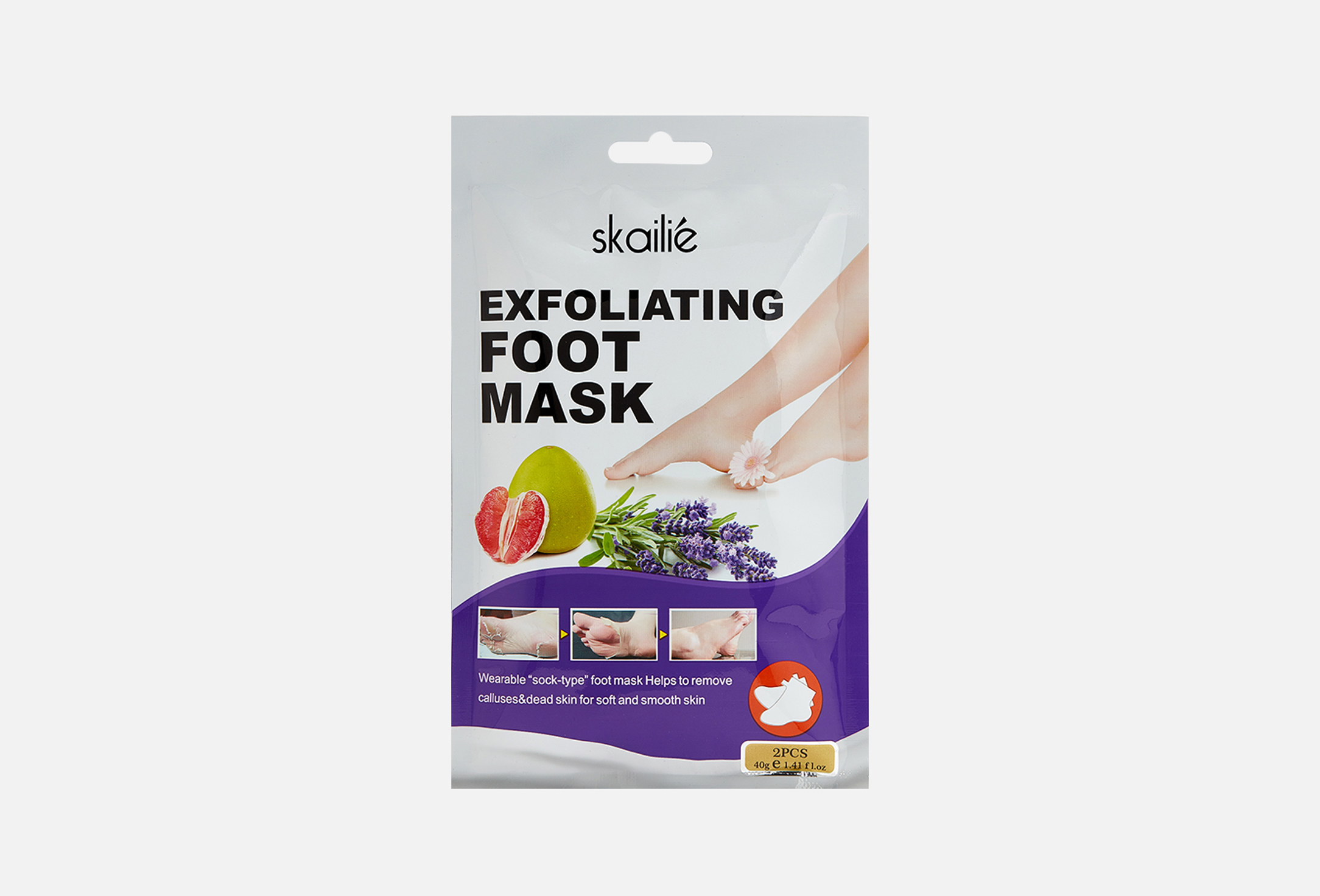 Skailie Маска для ног Exfoliating Foot Mask 40 г — купить, цена в Москве